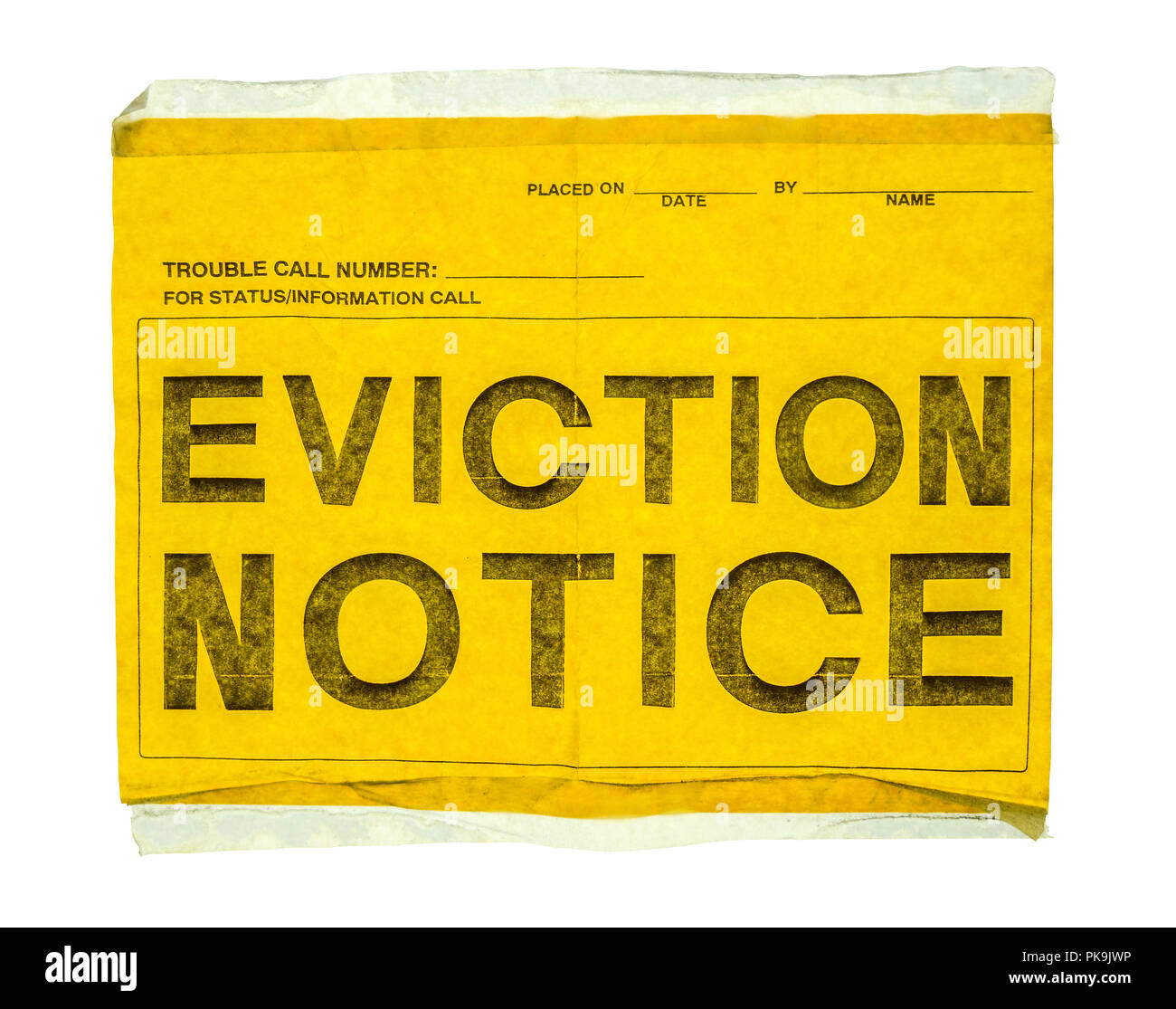 Eviction notice hi-res stock photography and images - Alamy