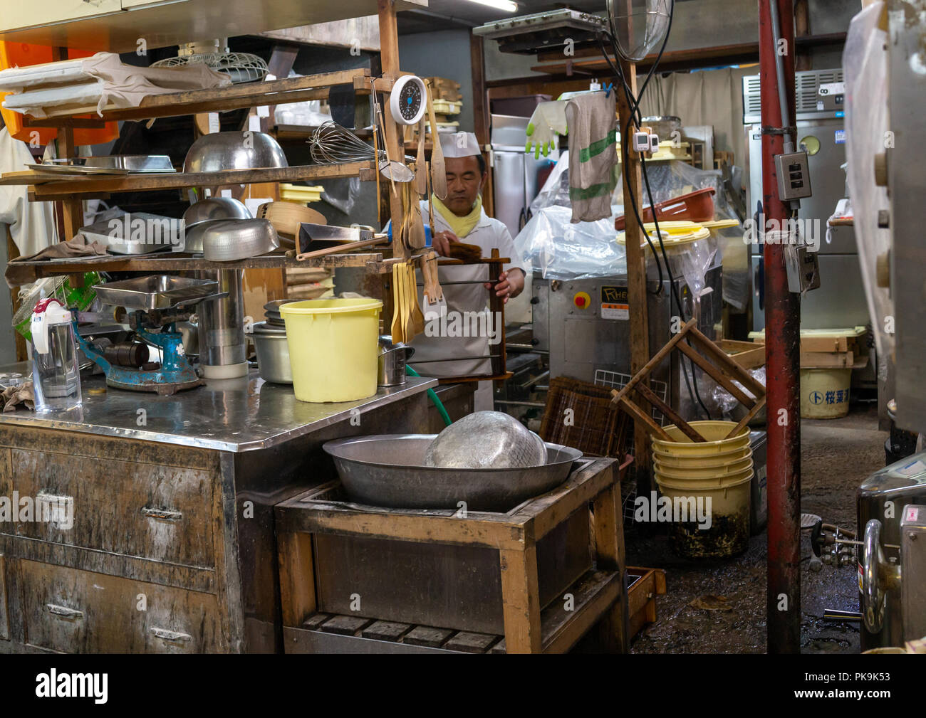 Traditional mochi factory, Kansai region, Kyoto, Japan Stock Photo - Alamy