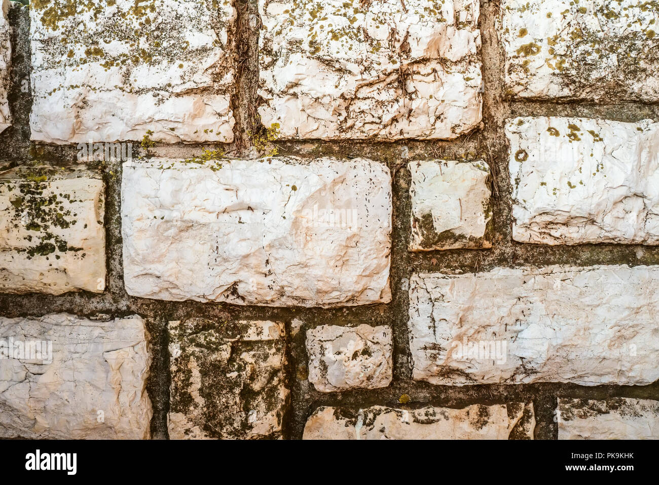Original background of natural large stone on the wall with the texture ...