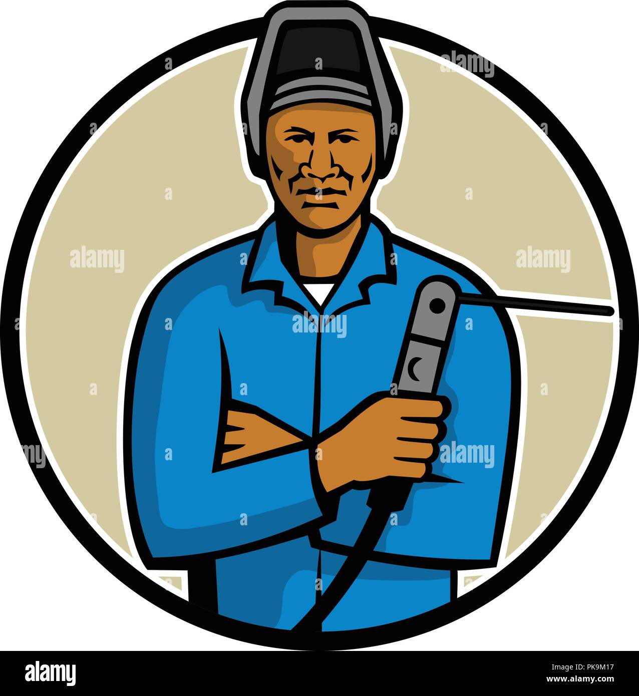 Afro american worker in Stock Vector Images - Alamy