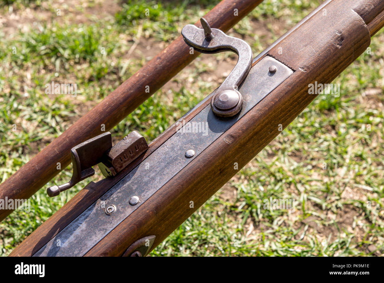 Old english rifle - vintage guns - Medieval Festival Durham United ...