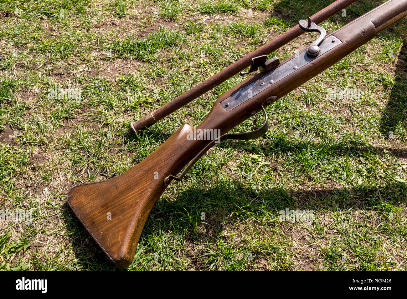 Old english rifle - vintage guns - Medieval Festival Durham United ...