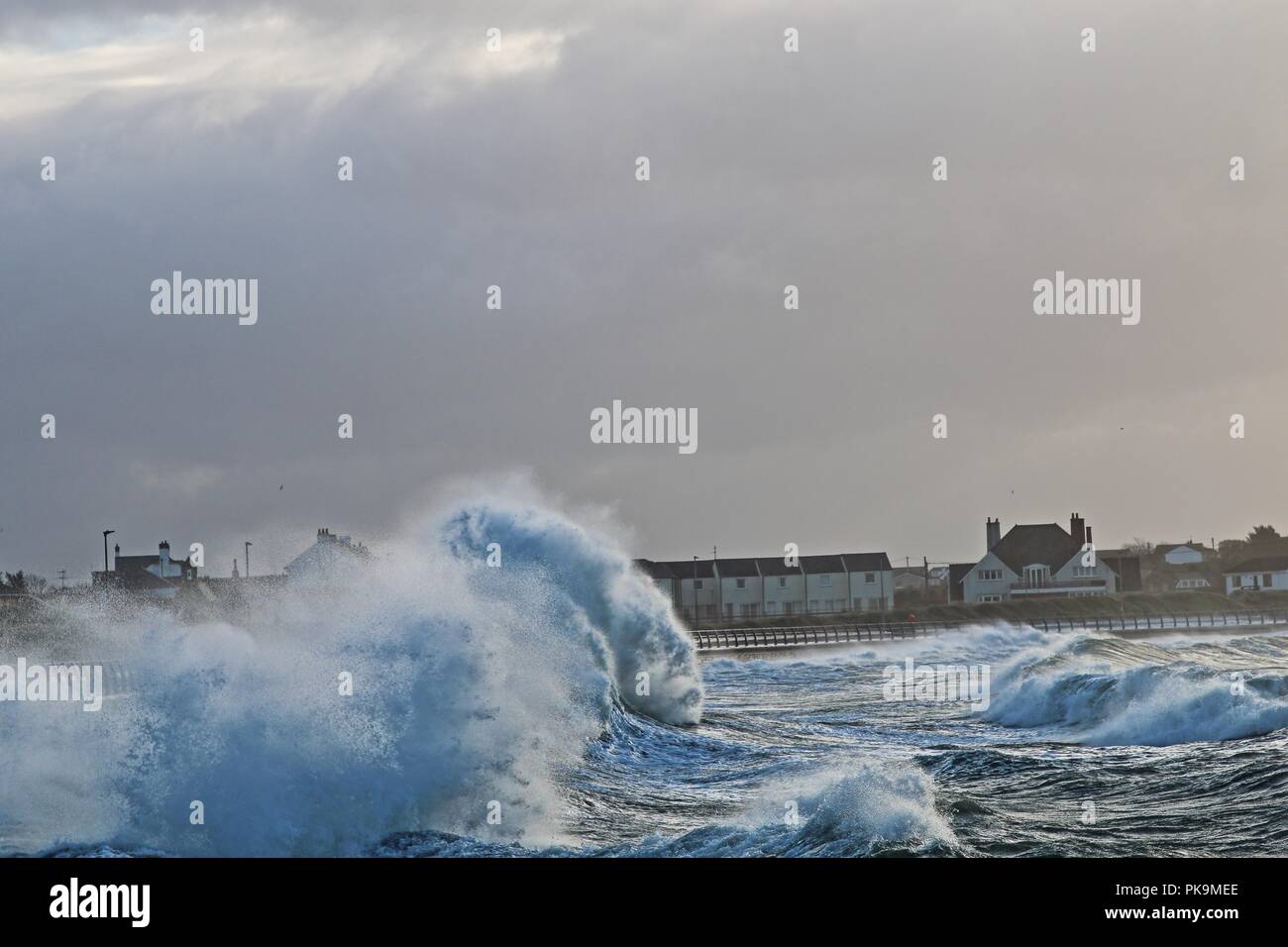 Trearddur Bay, Storm Eleanor, Anglesey, North Wales Stock Photo - Alamy