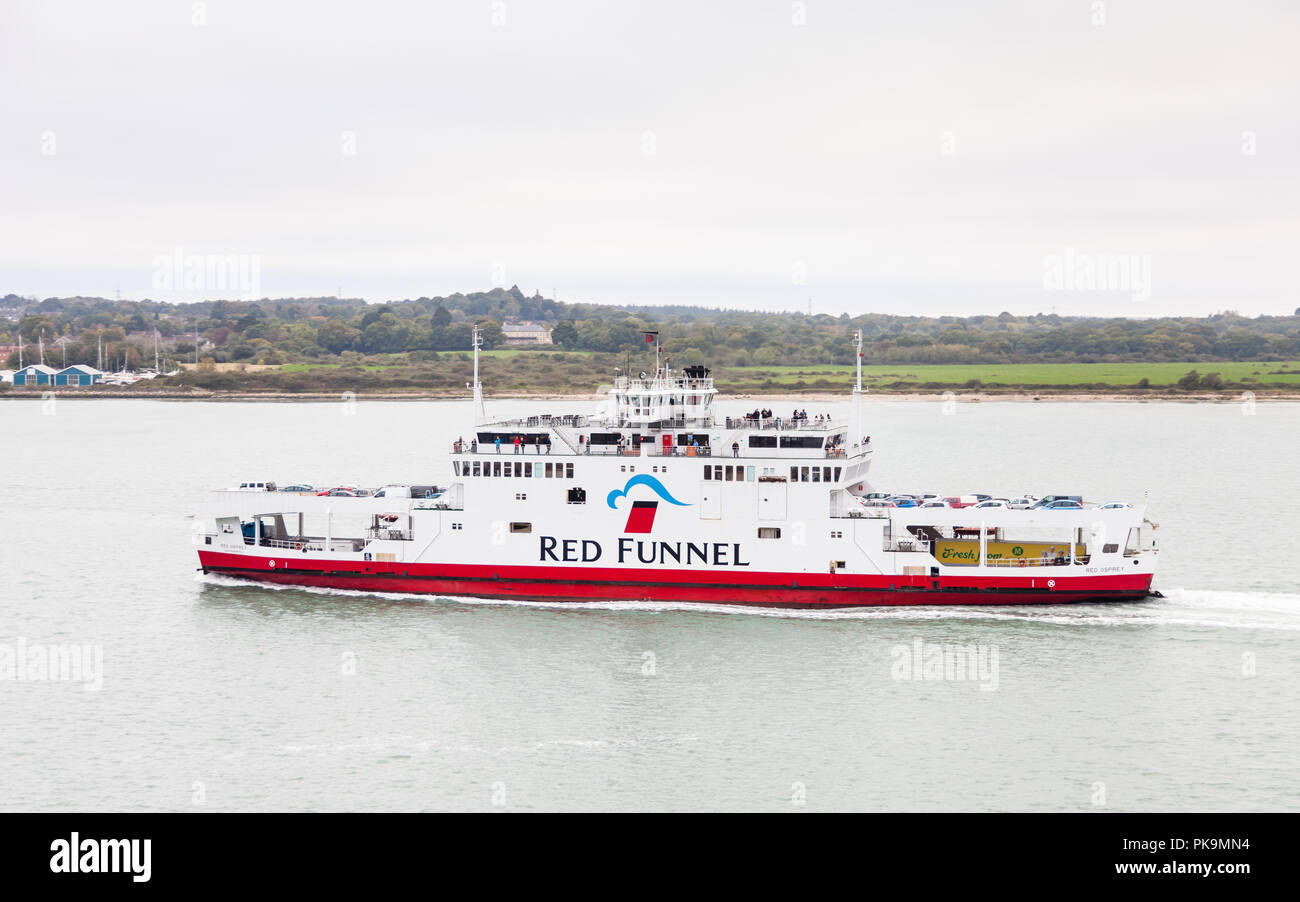 Red funnel ship hi-res stock photography and images - Alamy