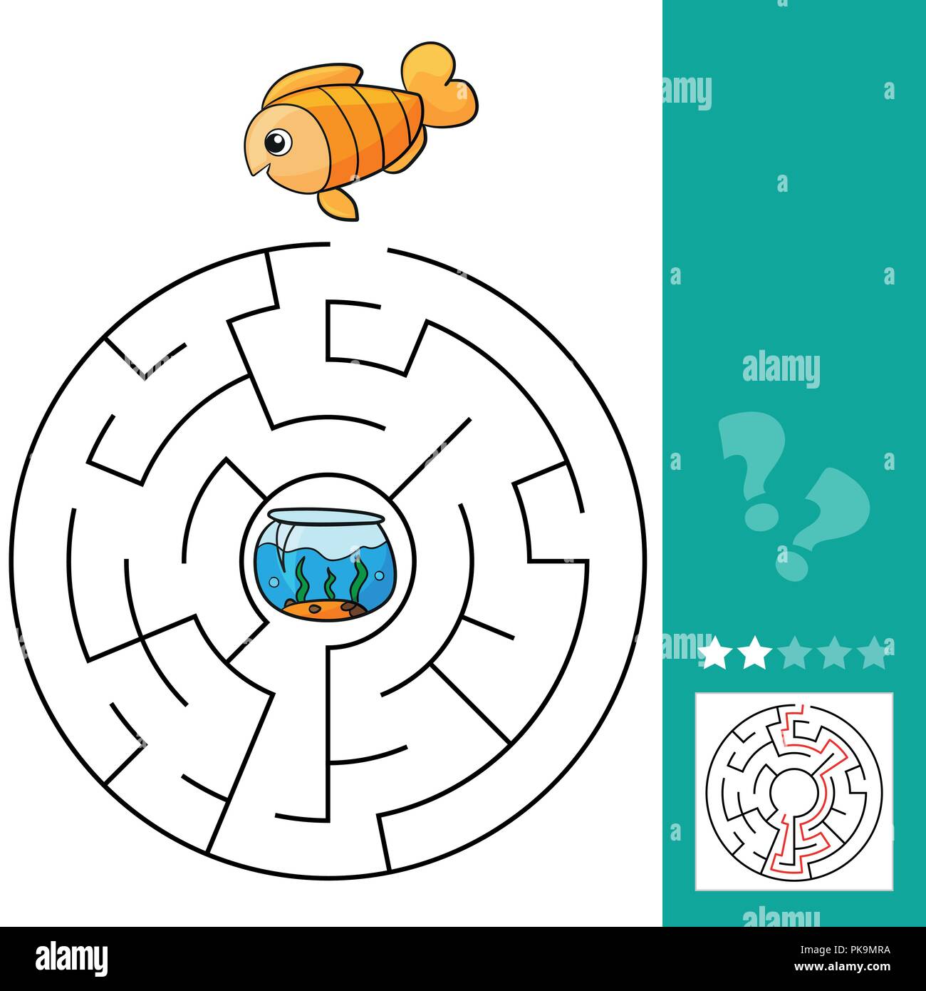 Kids Fish Maze