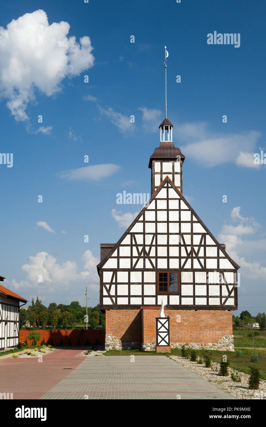 Wooden church built in 24 hours in 2013 to recreate a historical event ...
