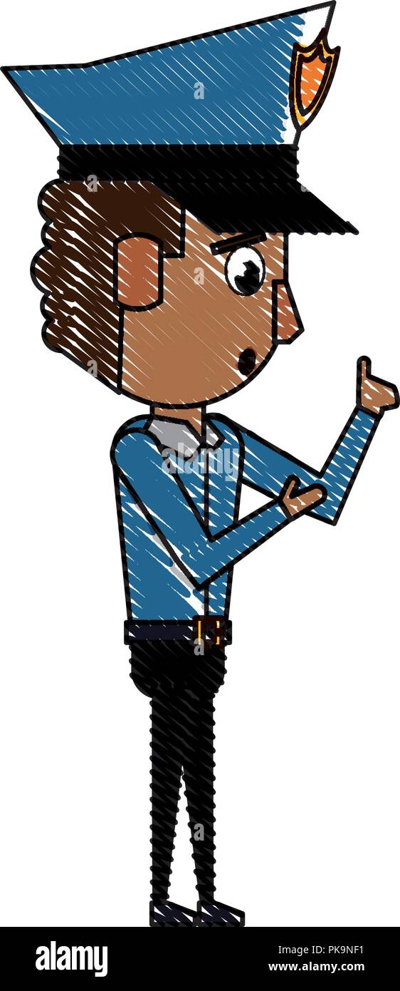 Police officer cartoon scribble Stock Vector Image & Art - Alamy