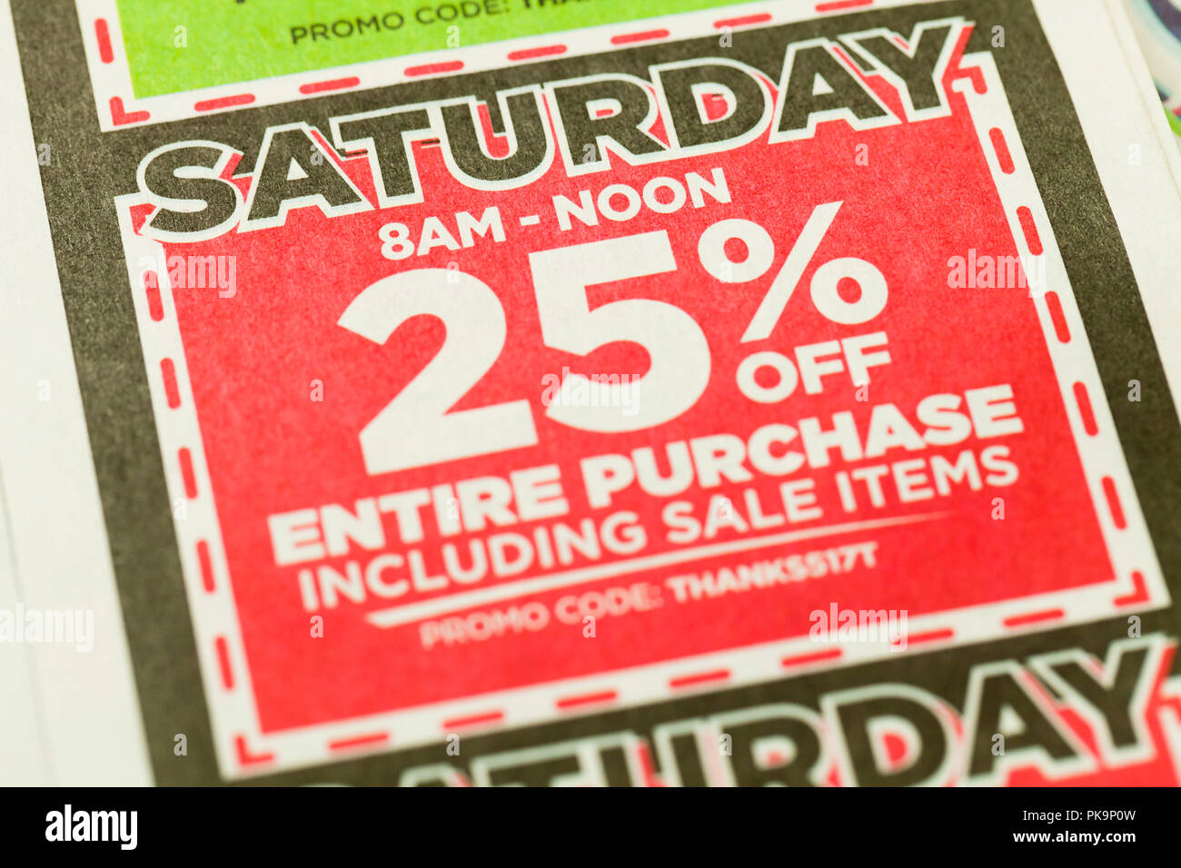 25% off coupon - USA Stock Photo - Alamy
