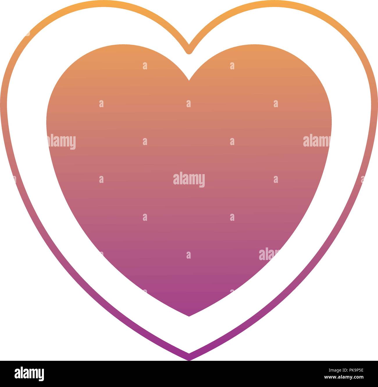 heart love symbol rainbow lines Stock Vector Image & Art - Alamy