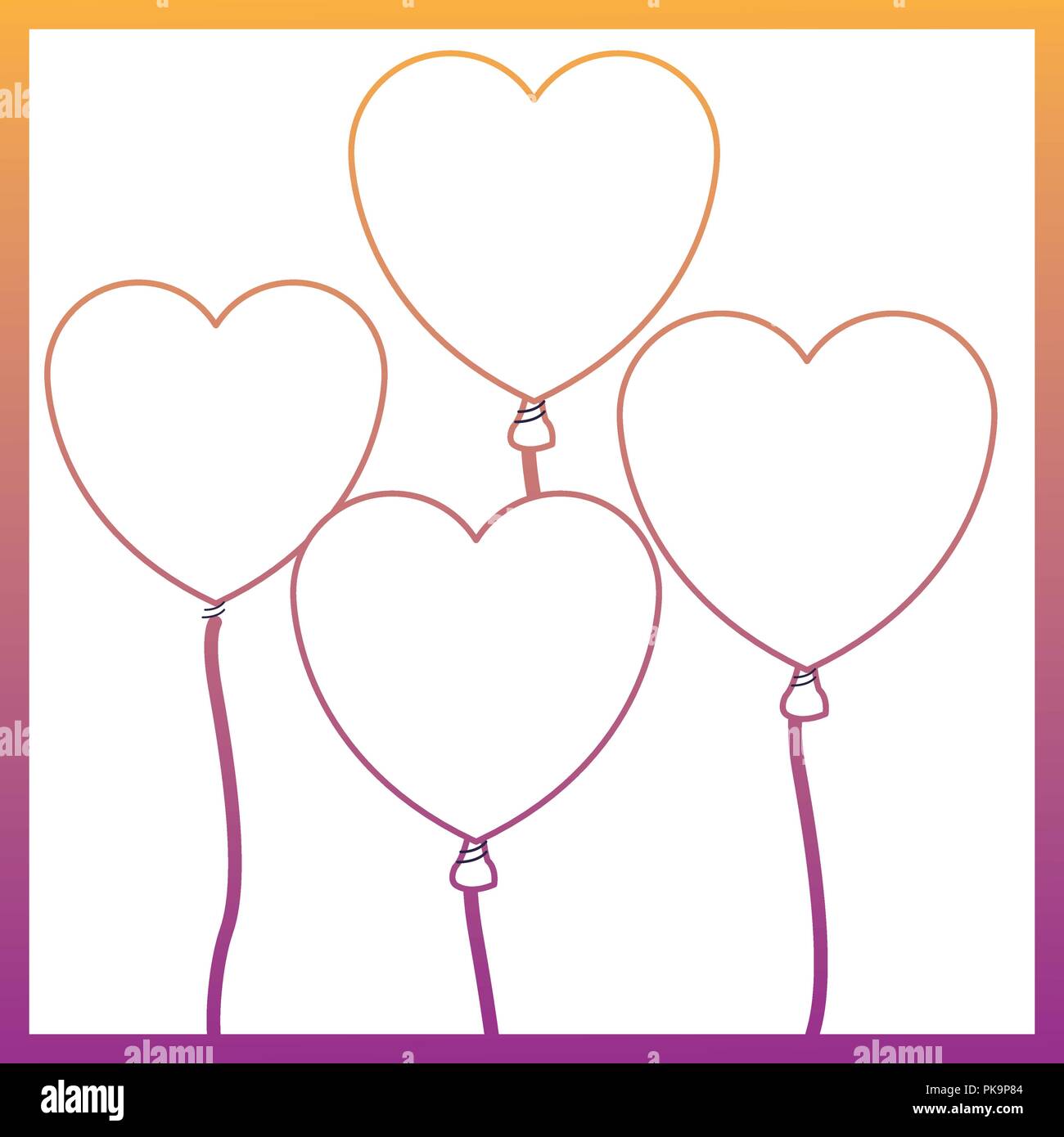 Rainbow heart shaped balloon hi-res stock photography and images - Alamy