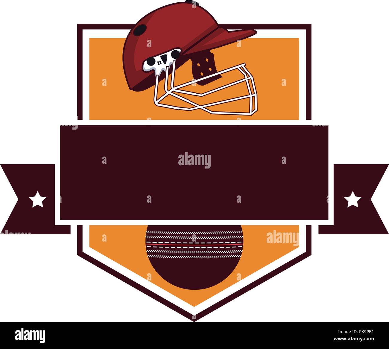Cricket badge emblem Stock Vector Image & Art - Alamy
