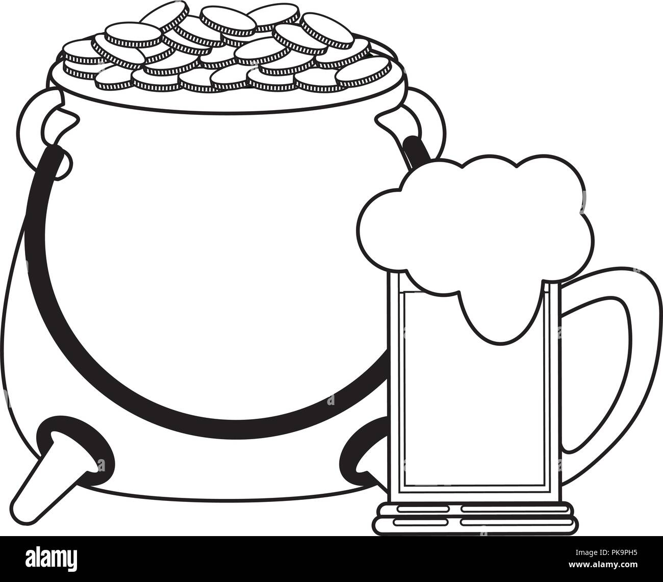 Traditional beer in pot Stock Vector Images - Alamy