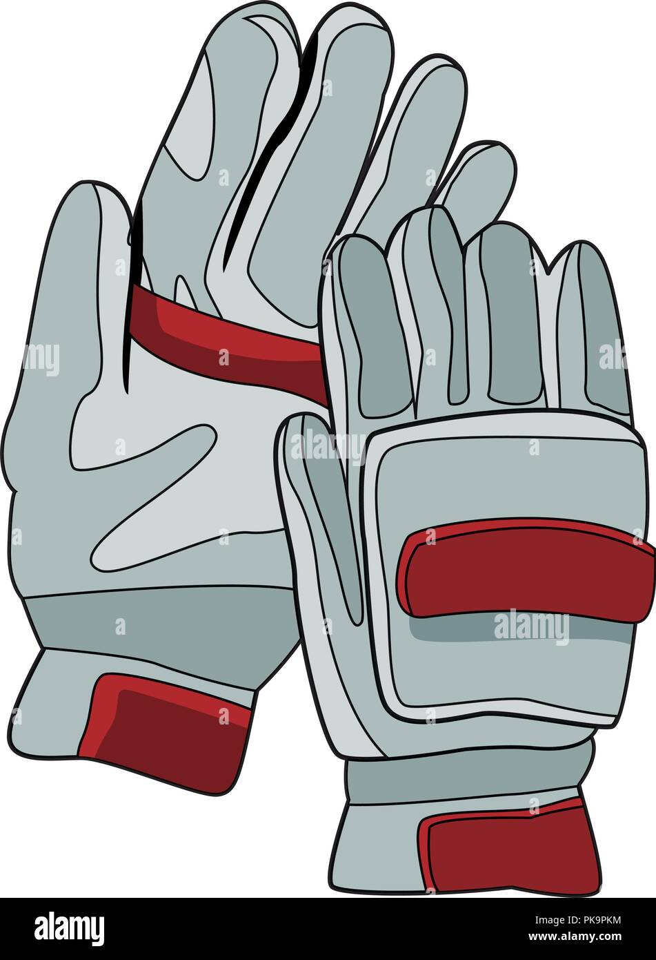 Cricket gloves isolated Stock Vector Image & Art - Alamy