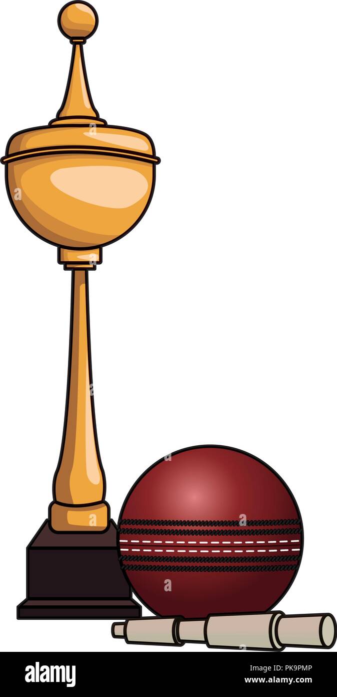 Cricket cup with ball Stock Vector Image & Art - Alamy