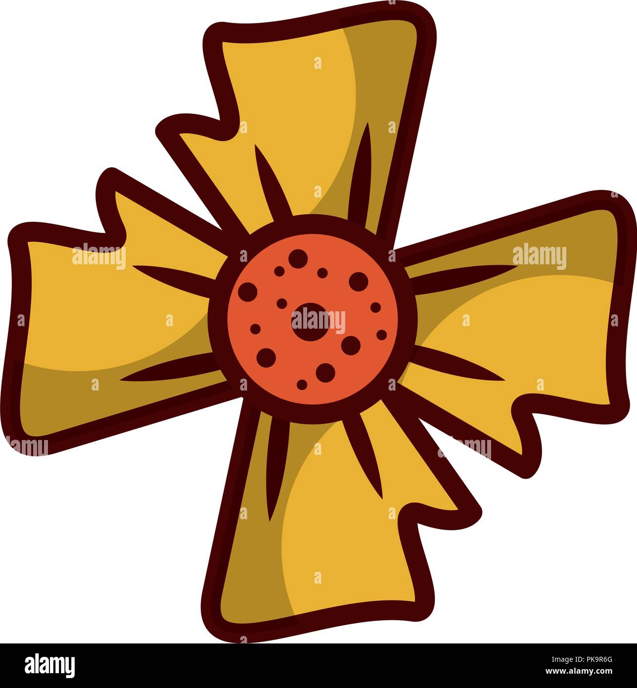 Flower symbol isolated Stock Vector Image & Art - Alamy