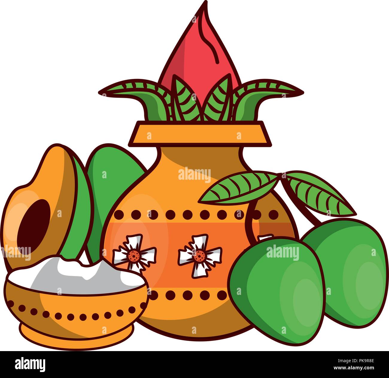 Ugadi indian elements Stock Vector Image & Art - Alamy