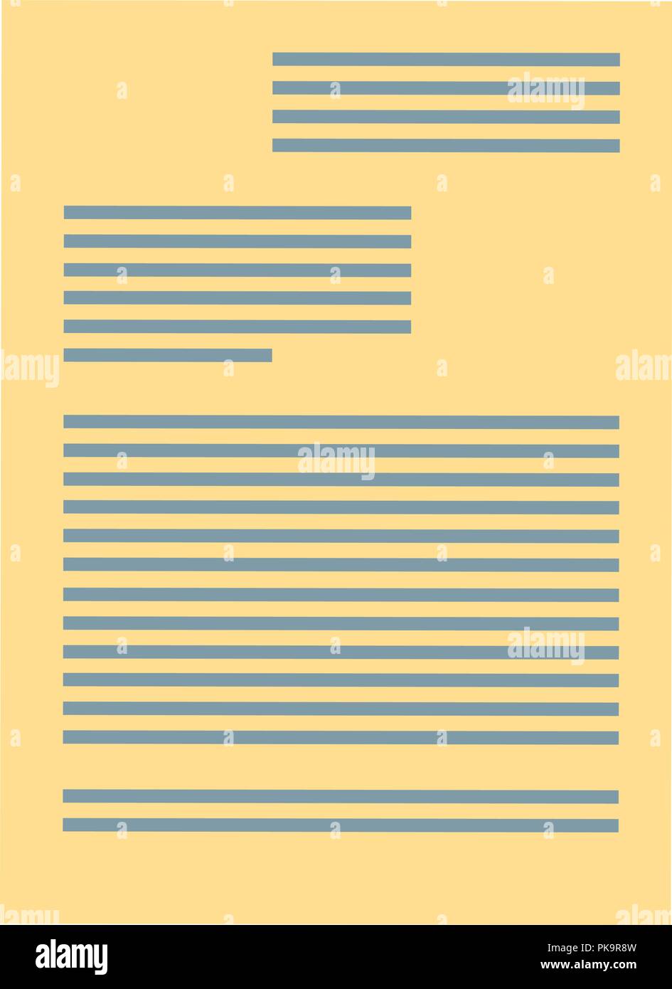 Document sheet isolated Stock Vector Image & Art - Alamy