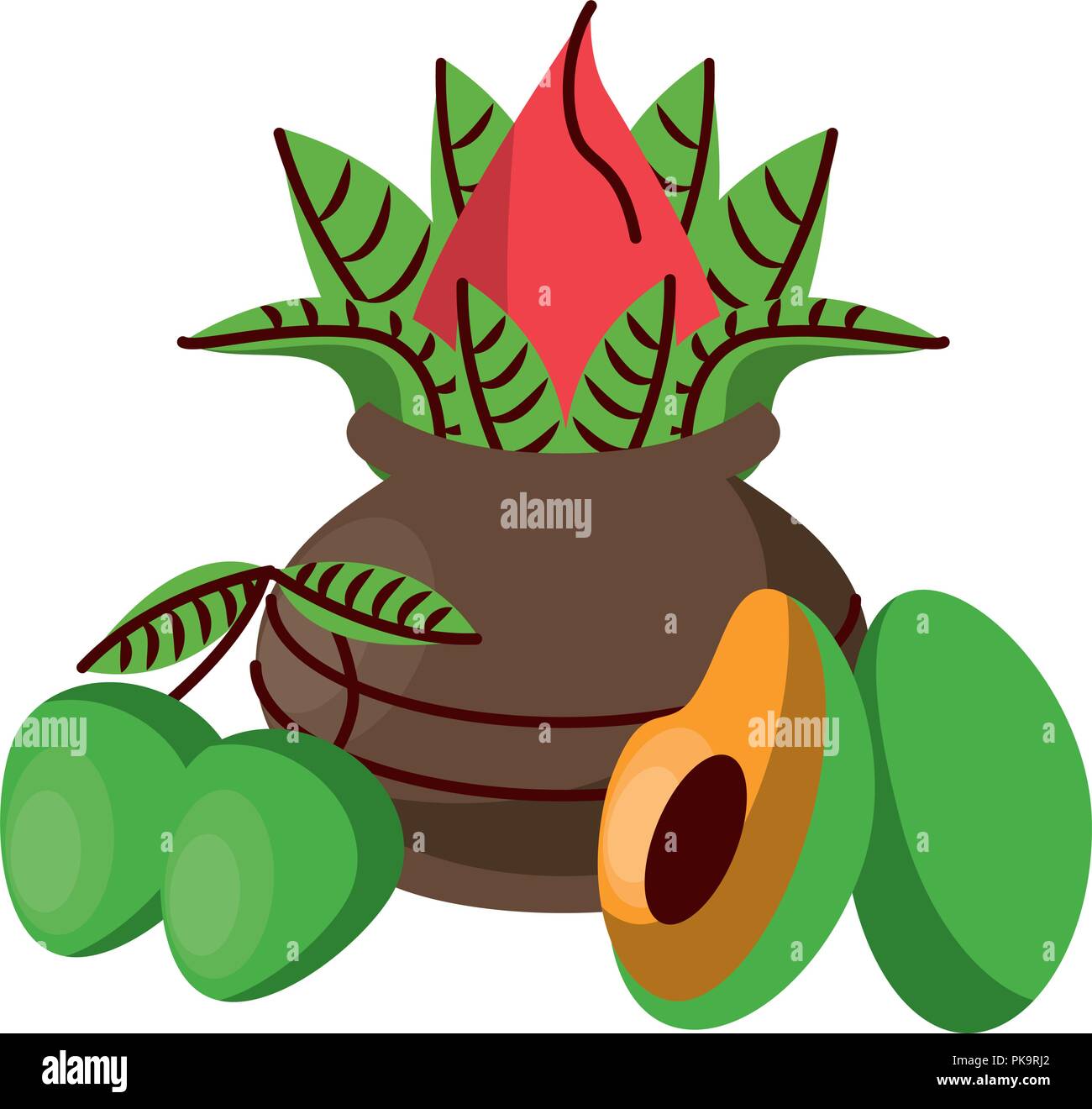 Ugadi indian elements Stock Vector Image & Art - Alamy