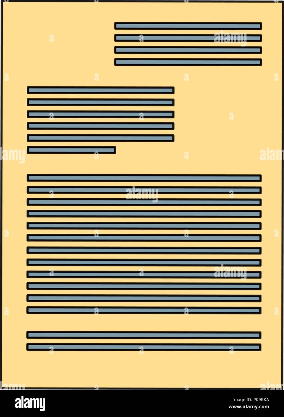 Document sheet isolated Stock Vector Image & Art - Alamy