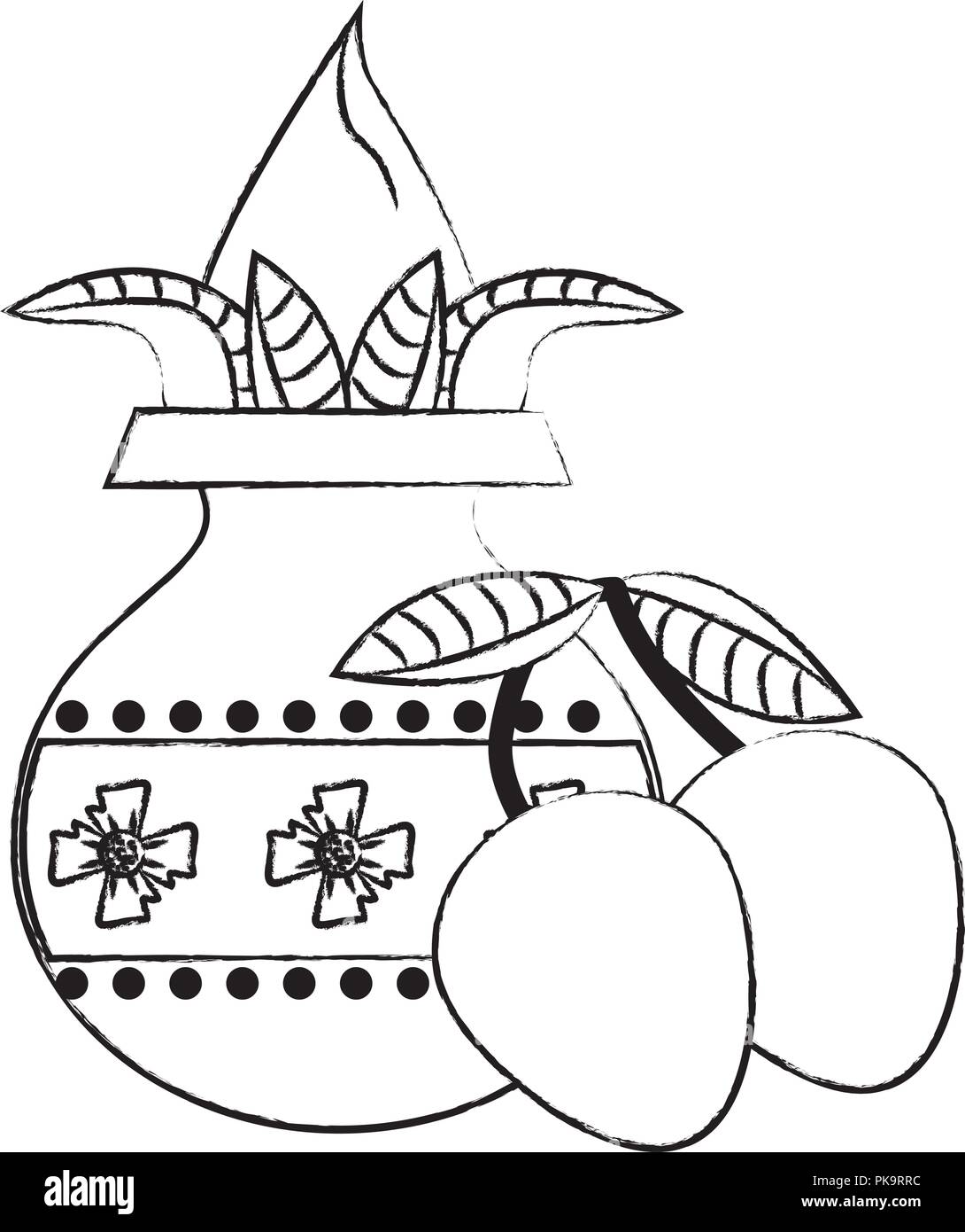 Ugadi indian elements sketch Stock Vector Image & Art - Alamy