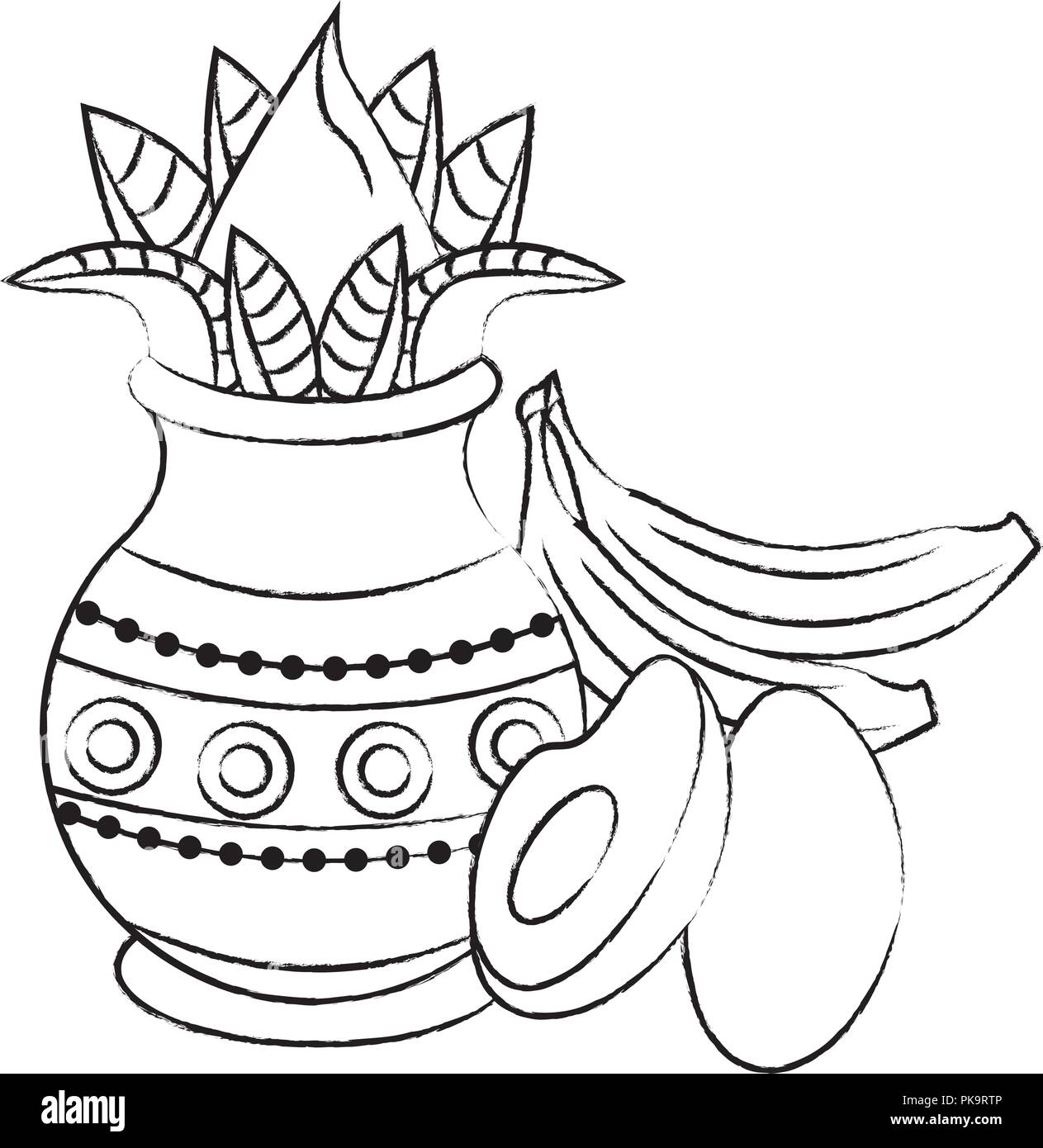 Ugadi indian elements sketch Stock Vector Image & Art - Alamy