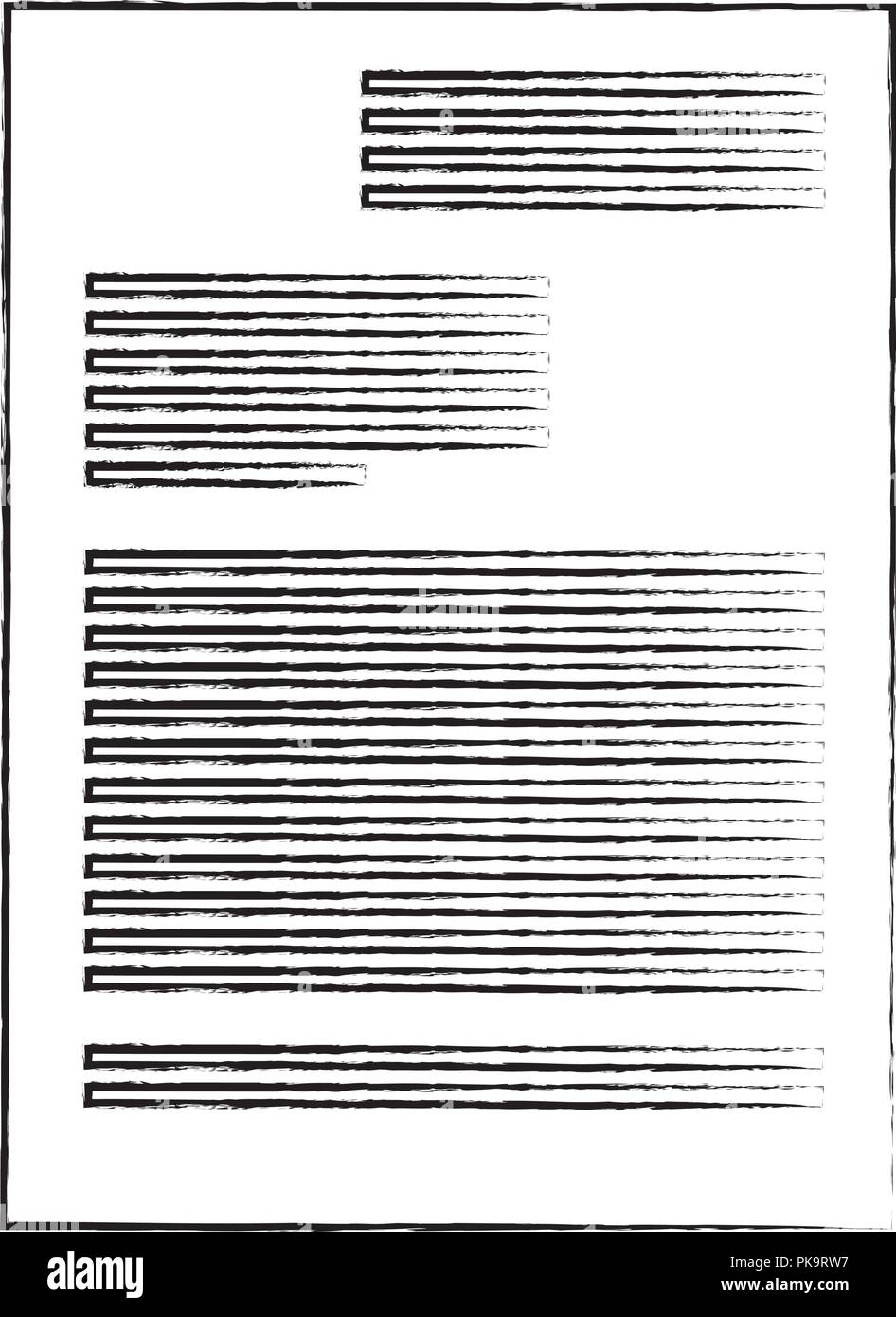 Document sheet isolated sketch Stock Vector Image & Art - Alamy