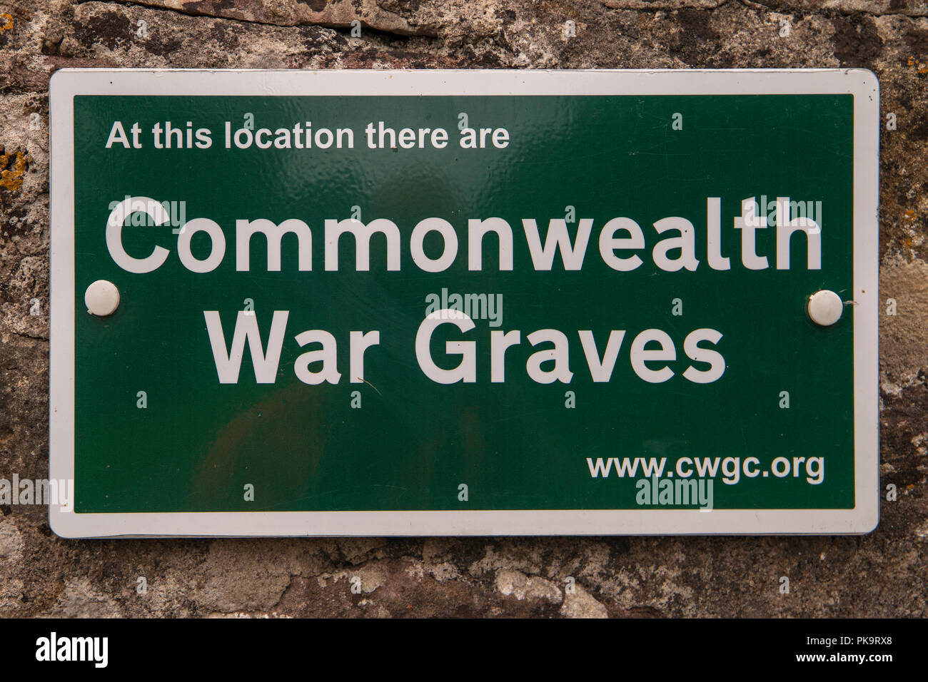 Commonwealth war graves commission sign hi-res stock photography and ...