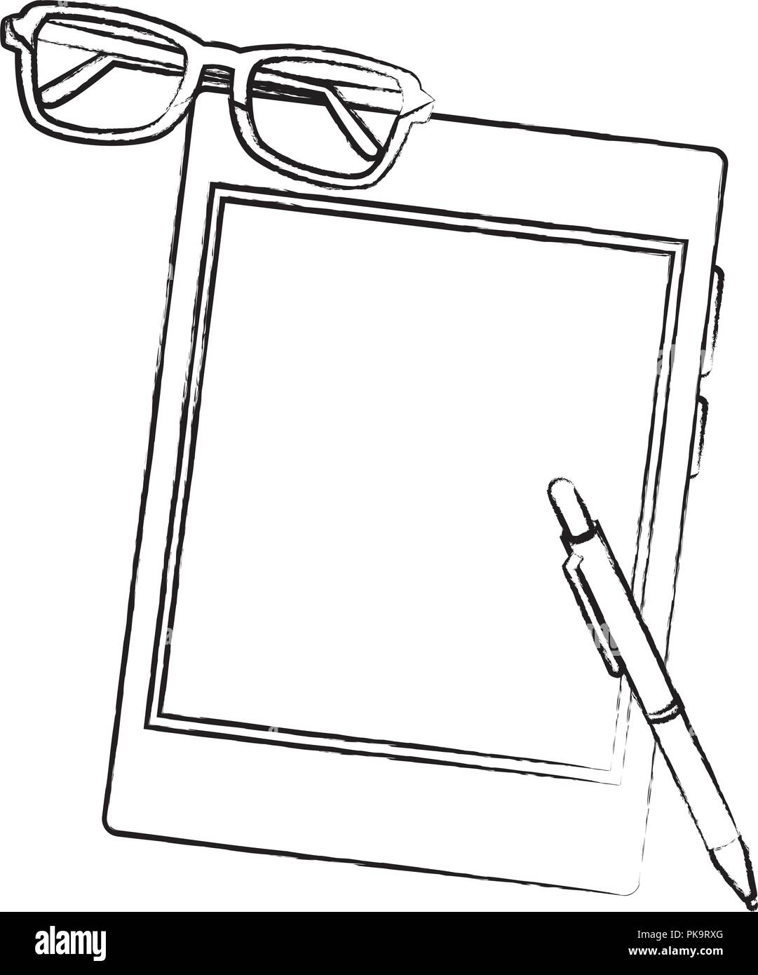 Man sketch pad Stock Vector Images - Alamy