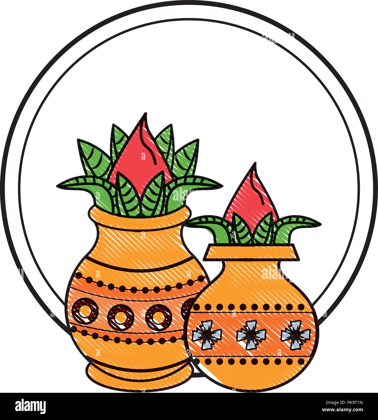 Ugadi indian elements scribble Stock Vector Image & Art - Alamy