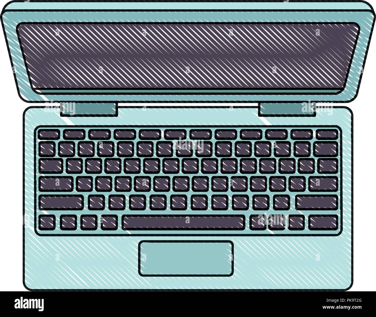 Laptop computer isolated scribble Stock Vector Image & Art - Alamy