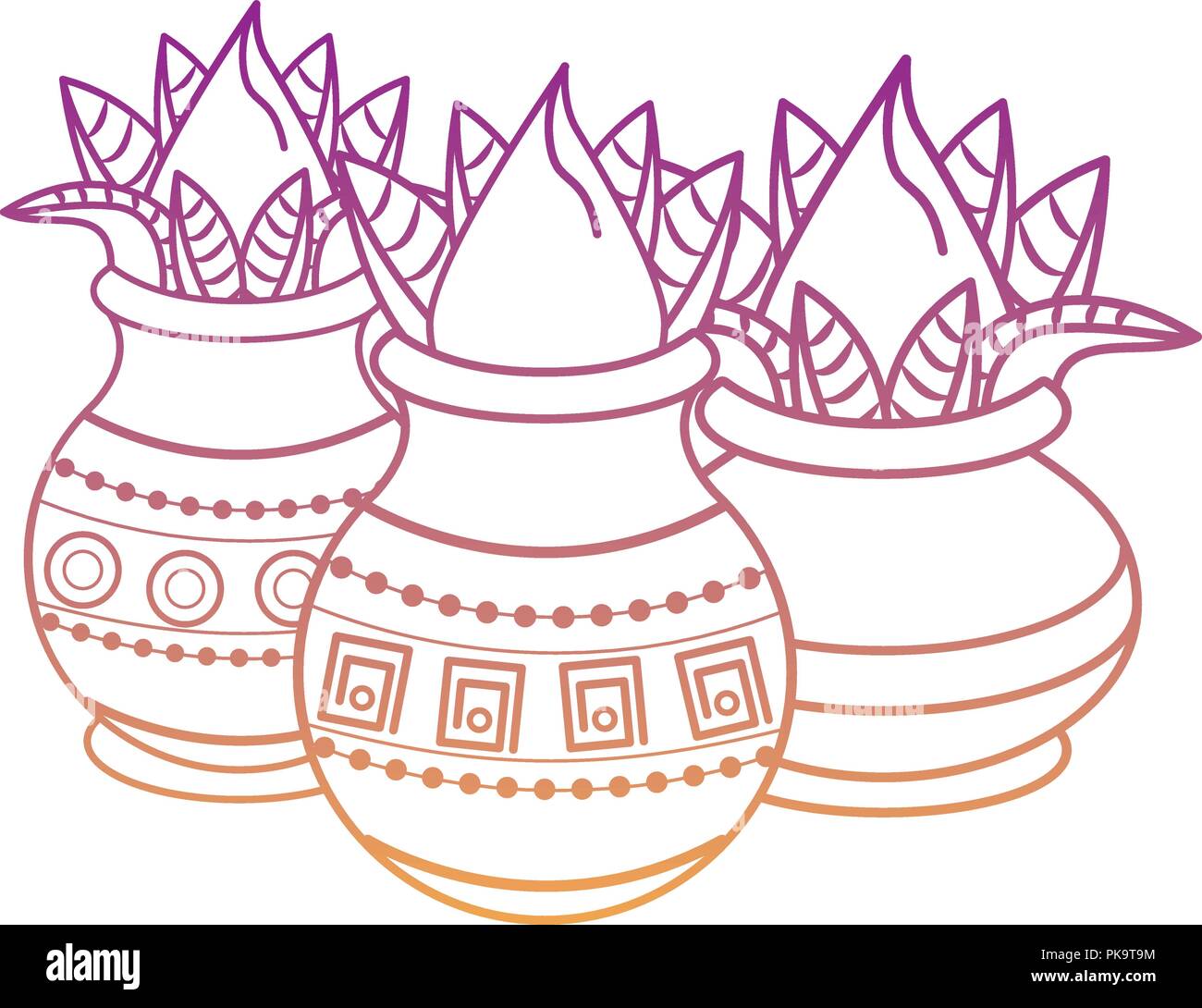 Ugadi indian elements rainbow lines Stock Vector Image & Art - Alamy