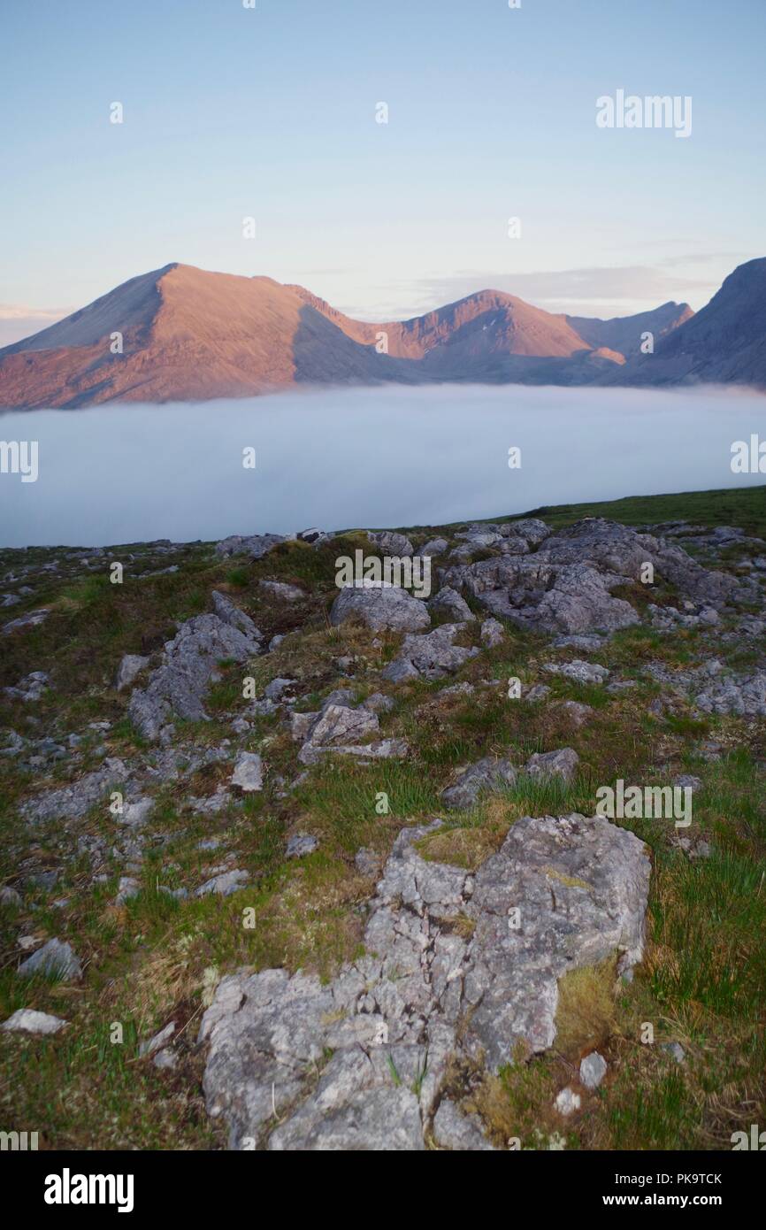 Spectacular Mountain Cloud Inversion at Sunset from Ruadh-stac Beag ...