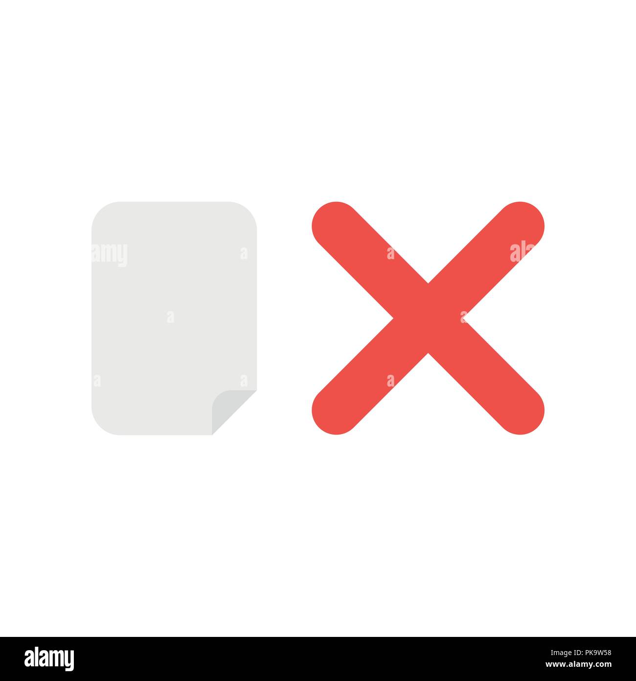 Paper fail data icon Stock Vector Images - Alamy