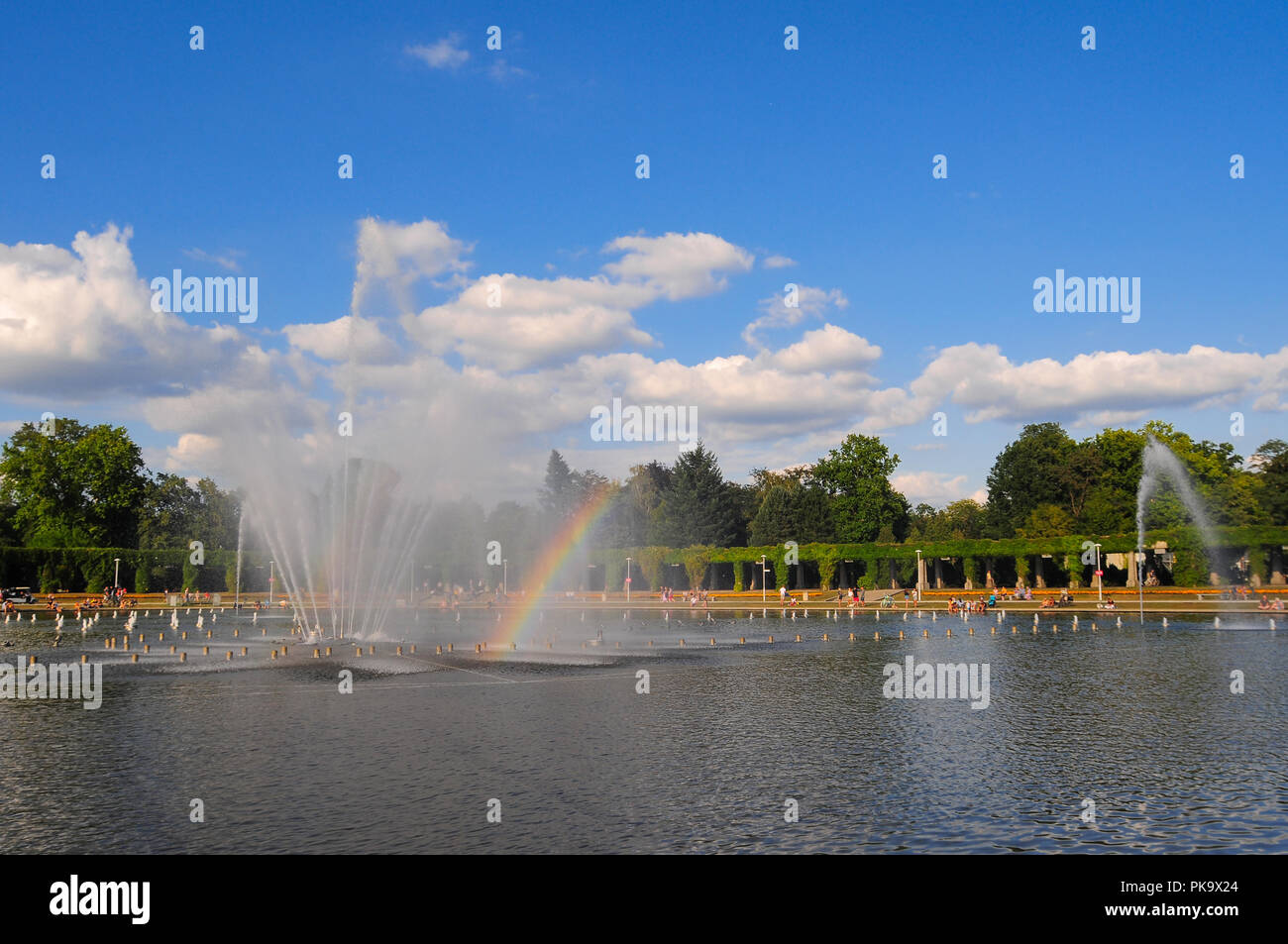 Multimedia Fountain at the Pergola, Centennial Hall, Wroclaw, Poland ...