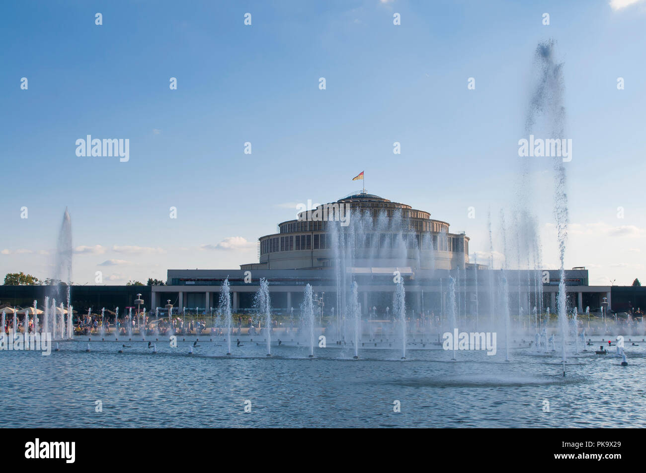 Multimedia Fountain at the Pergola, Centennial Hall, Wroclaw, Poland ...