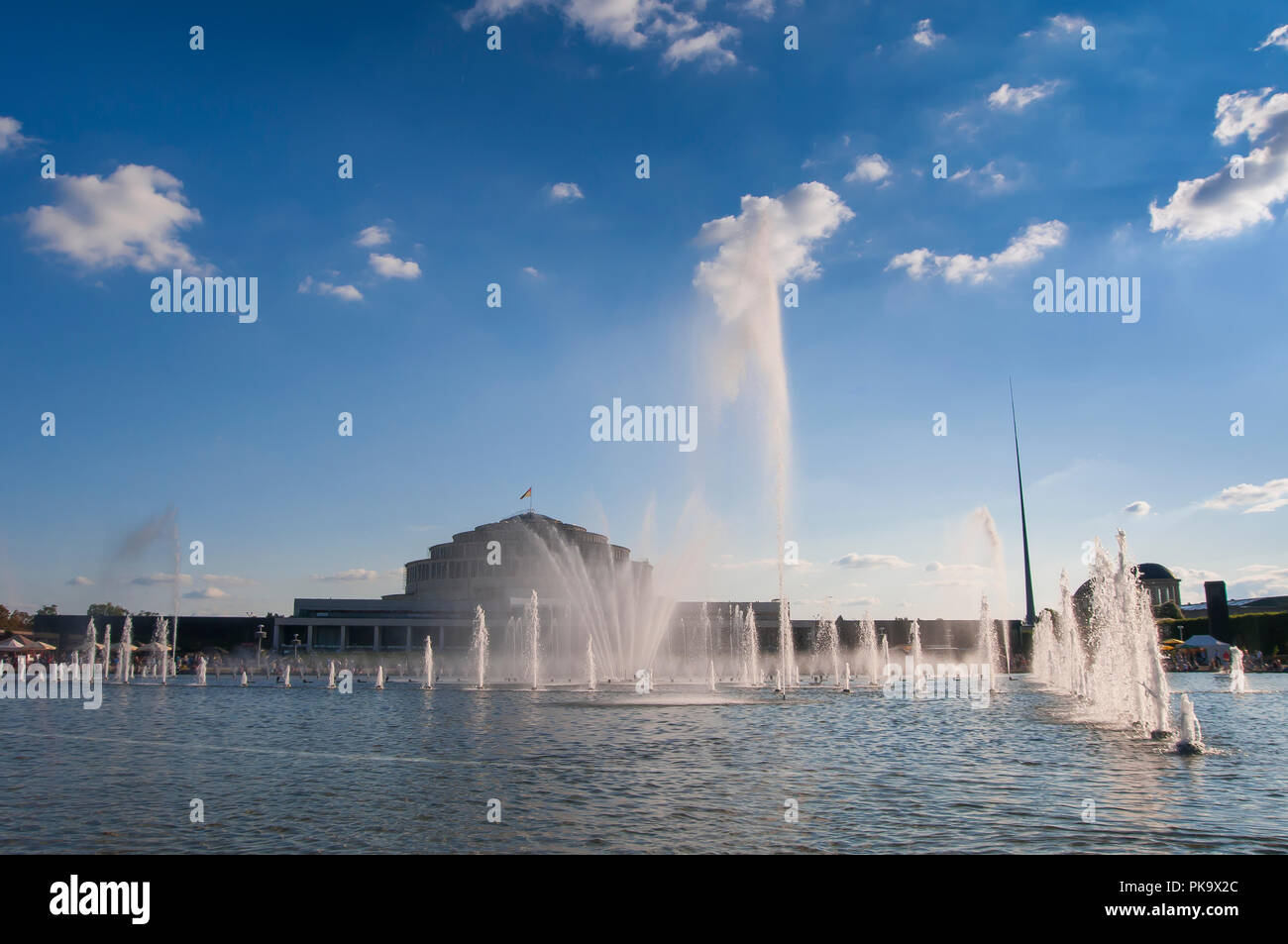 Multimedia Fountain at the Pergola, Centennial Hall, Wroclaw, Poland ...