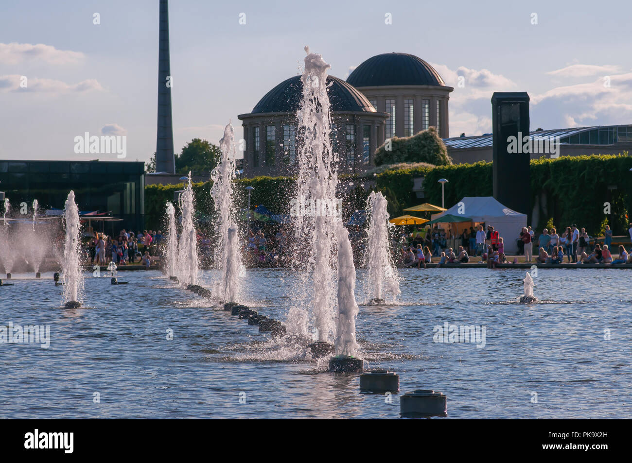 Multimedia Fountain at the Pergola, Centennial Hall, Wroclaw, Poland ...