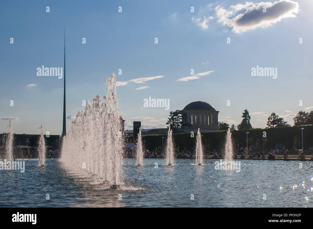 Multimedia Fountain at the Pergola, Centennial Hall, Wroclaw, Poland ...