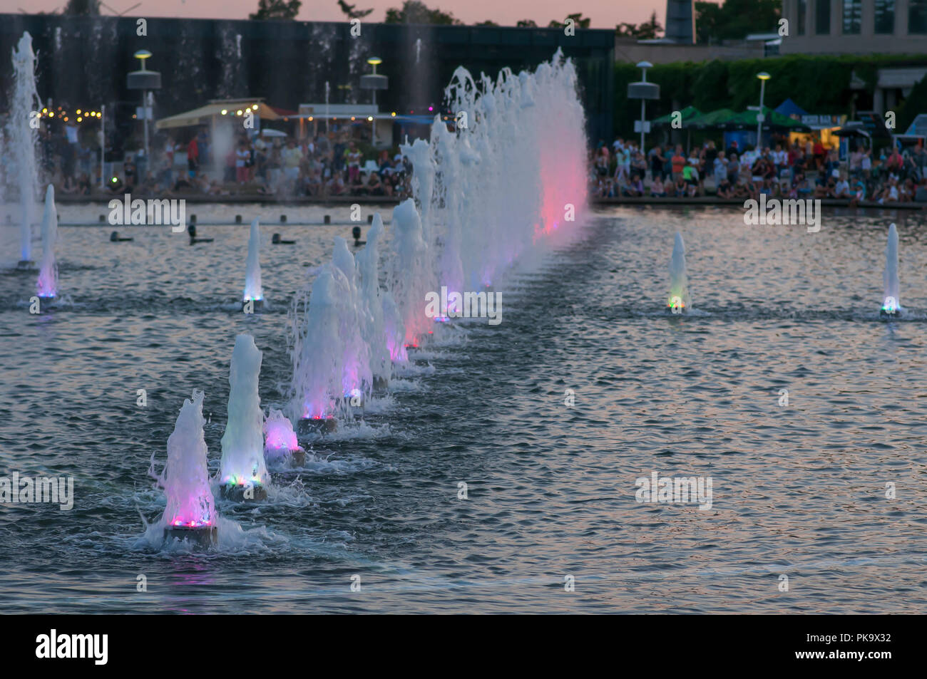 Multimedia Fountain at the Pergola, Centennial Hall, Wroclaw, Poland ...
