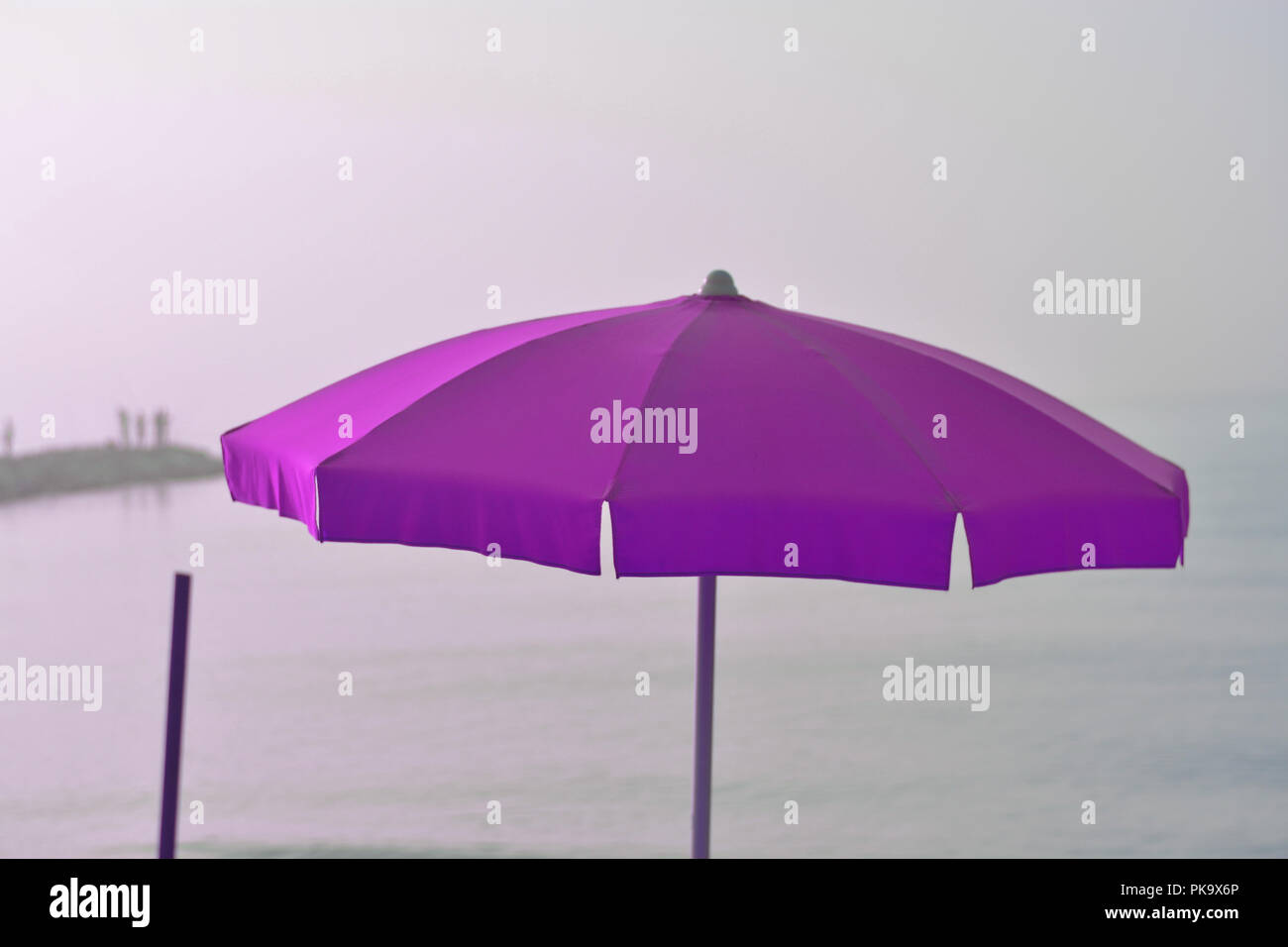 the morning humidity on the beach in May Stock Photo - Alamy