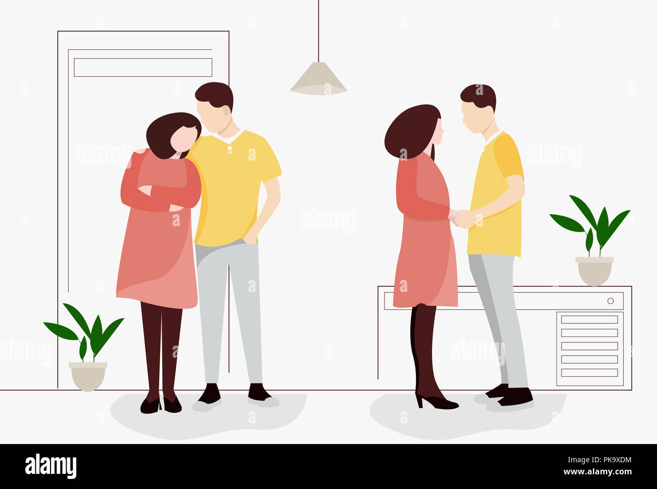 Life as a couple Cut Out Stock Images & Pictures - Alamy