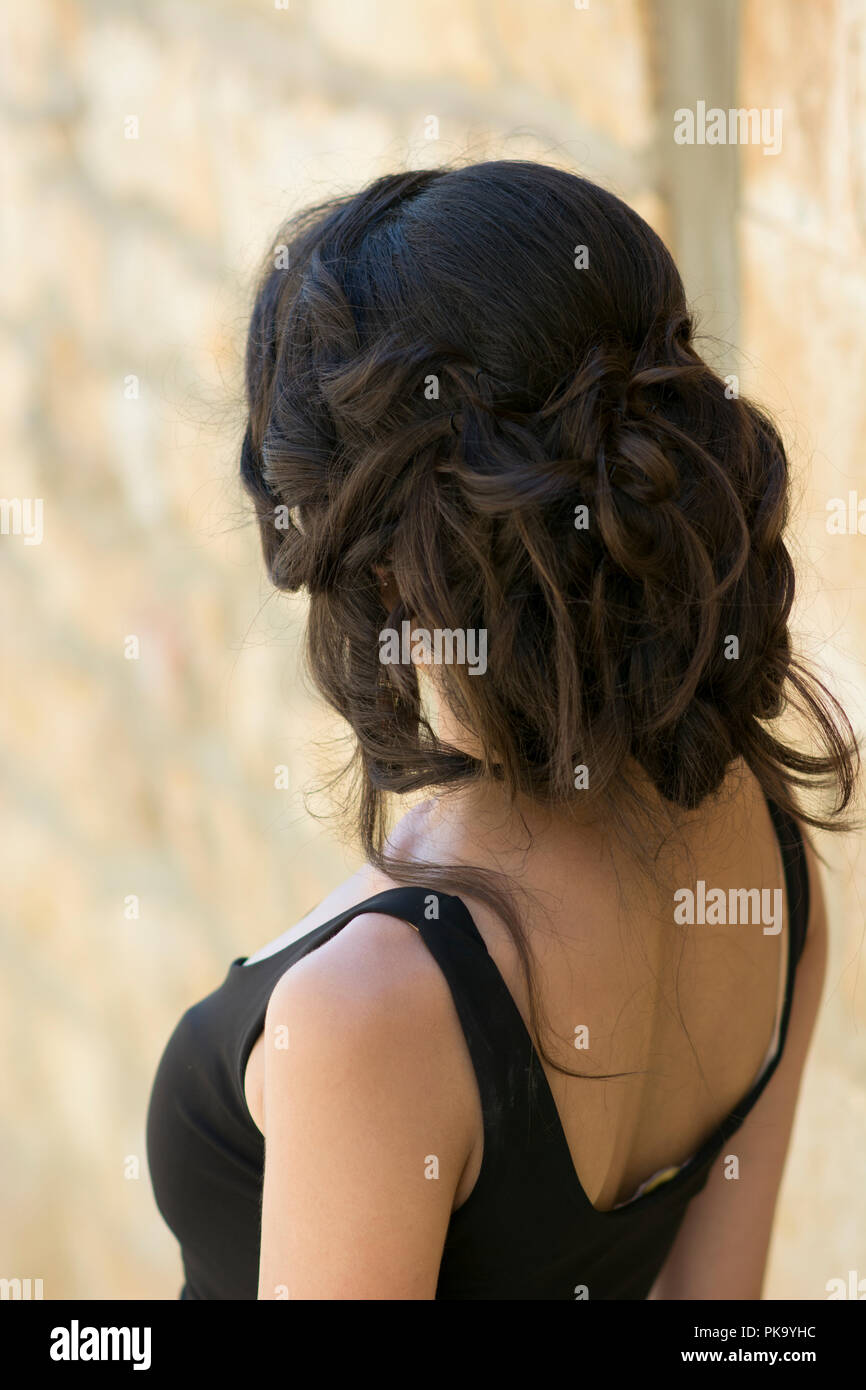 Female black woman standing back hi-res stock photography and images ...