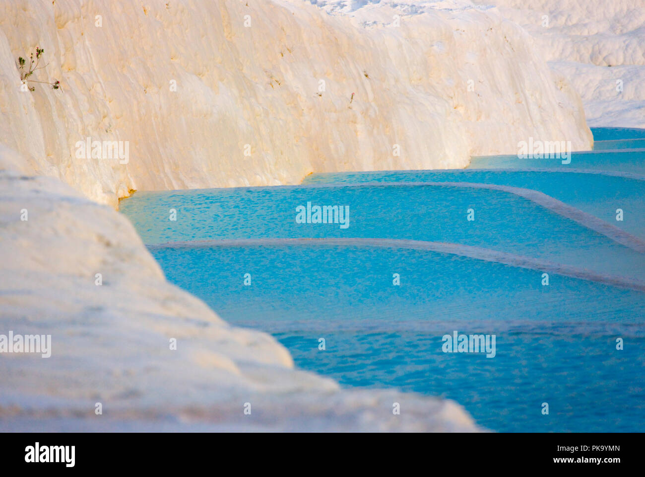 Travertine terraces of Pamukkale, Turkey (UNESCO World Heritage site Stock Photo - Alamy