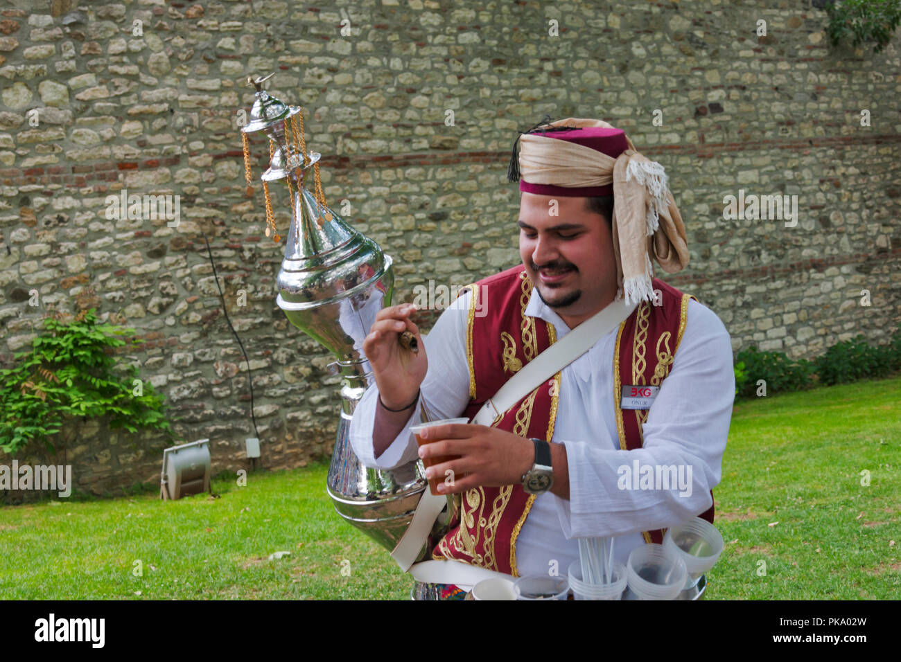 Man selling water, Istanbul, Turkey Stock Photo - Alamy
