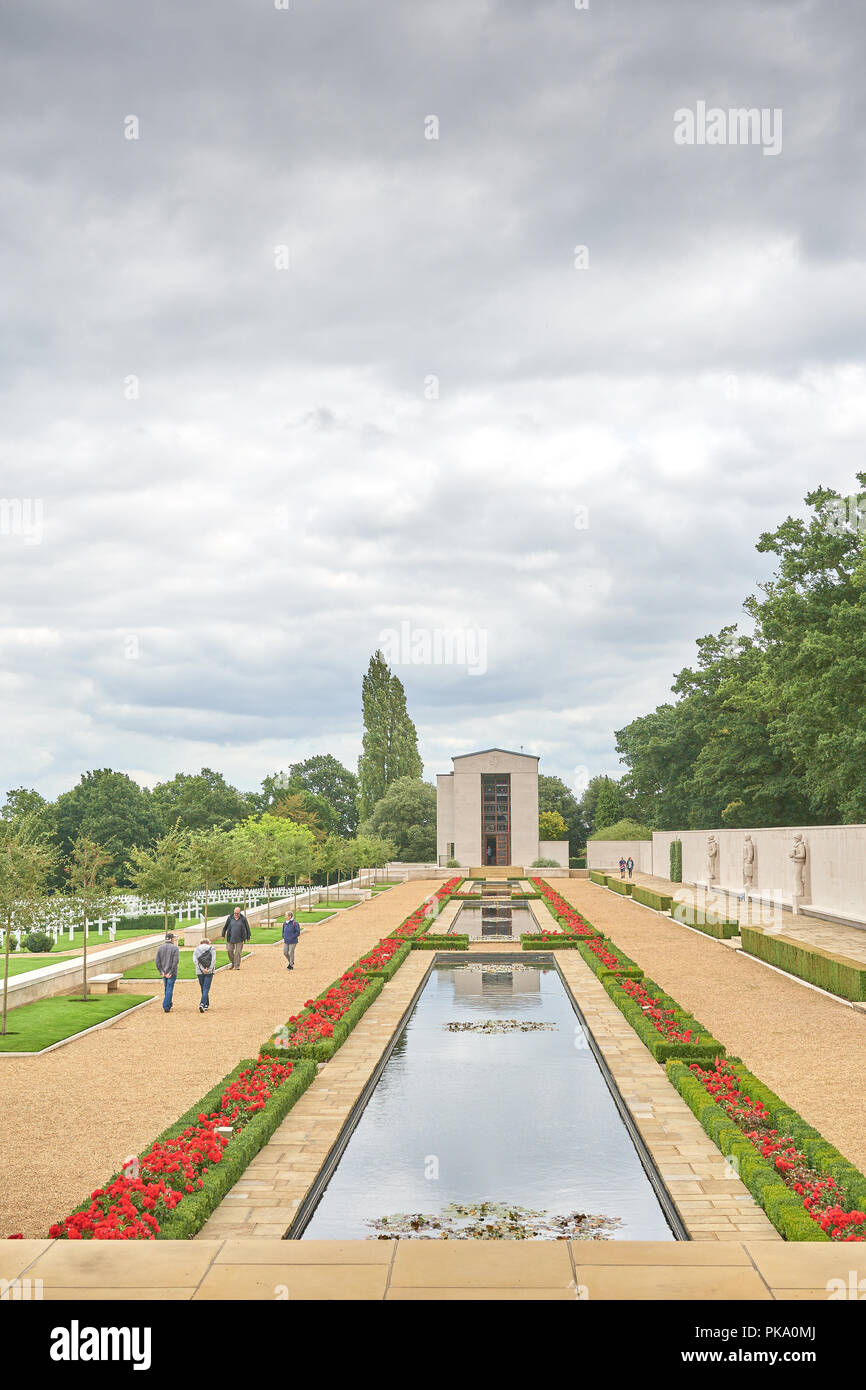 American cemetery and memorial at Madingley, Cambridge, England, which ...
