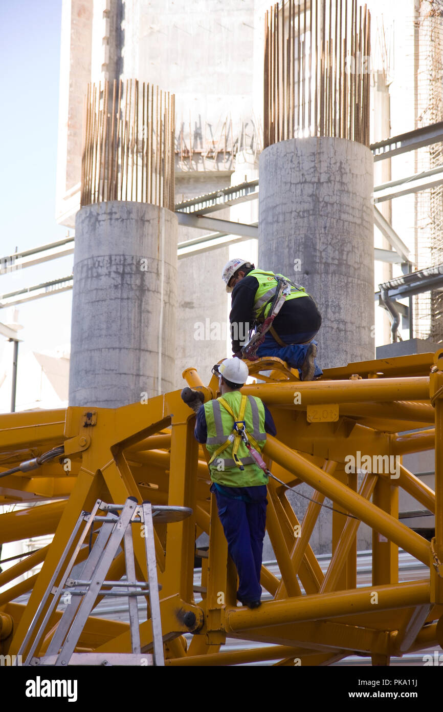 builders at work Stock Photo - Alamy