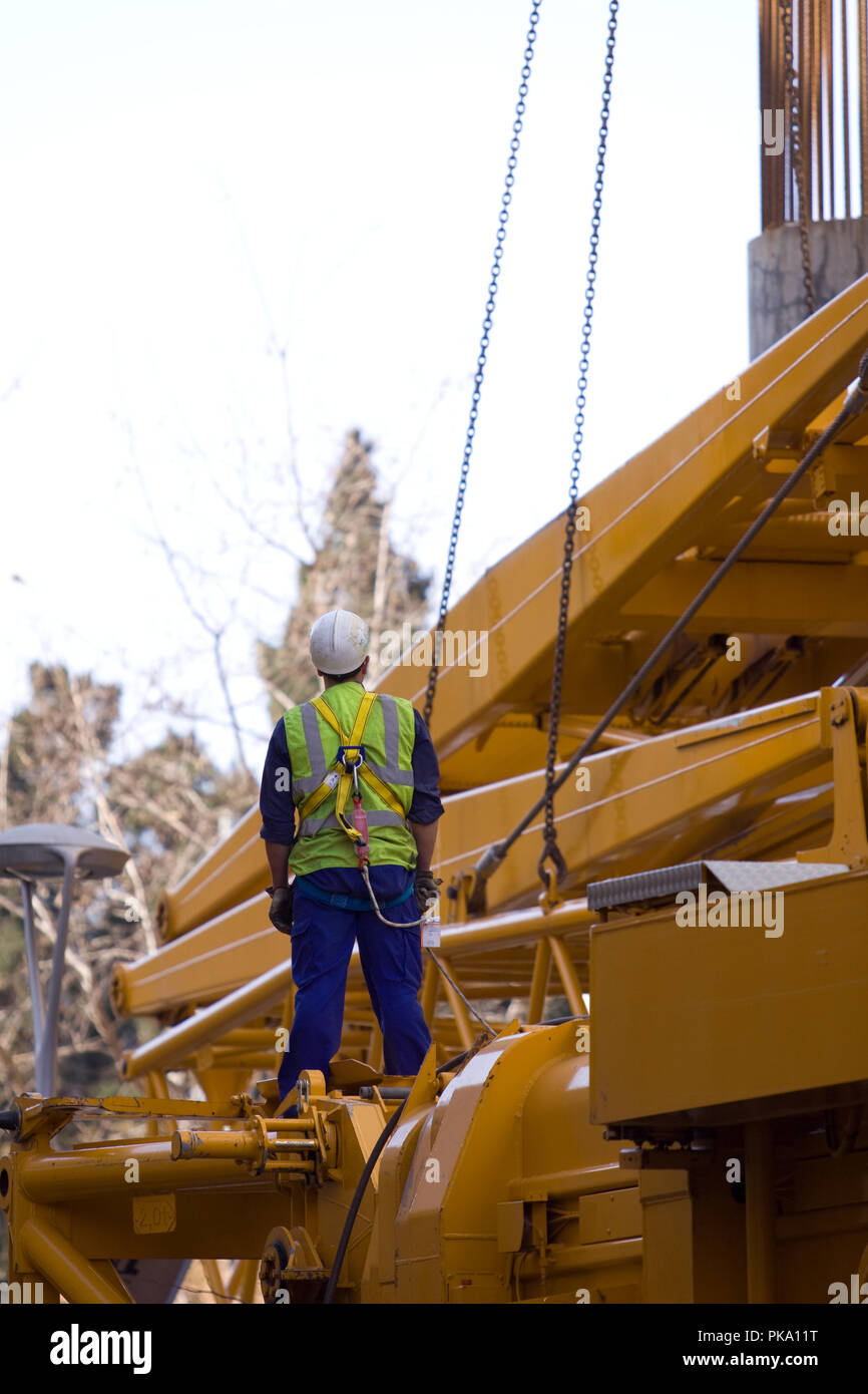 builders at work Stock Photo - Alamy