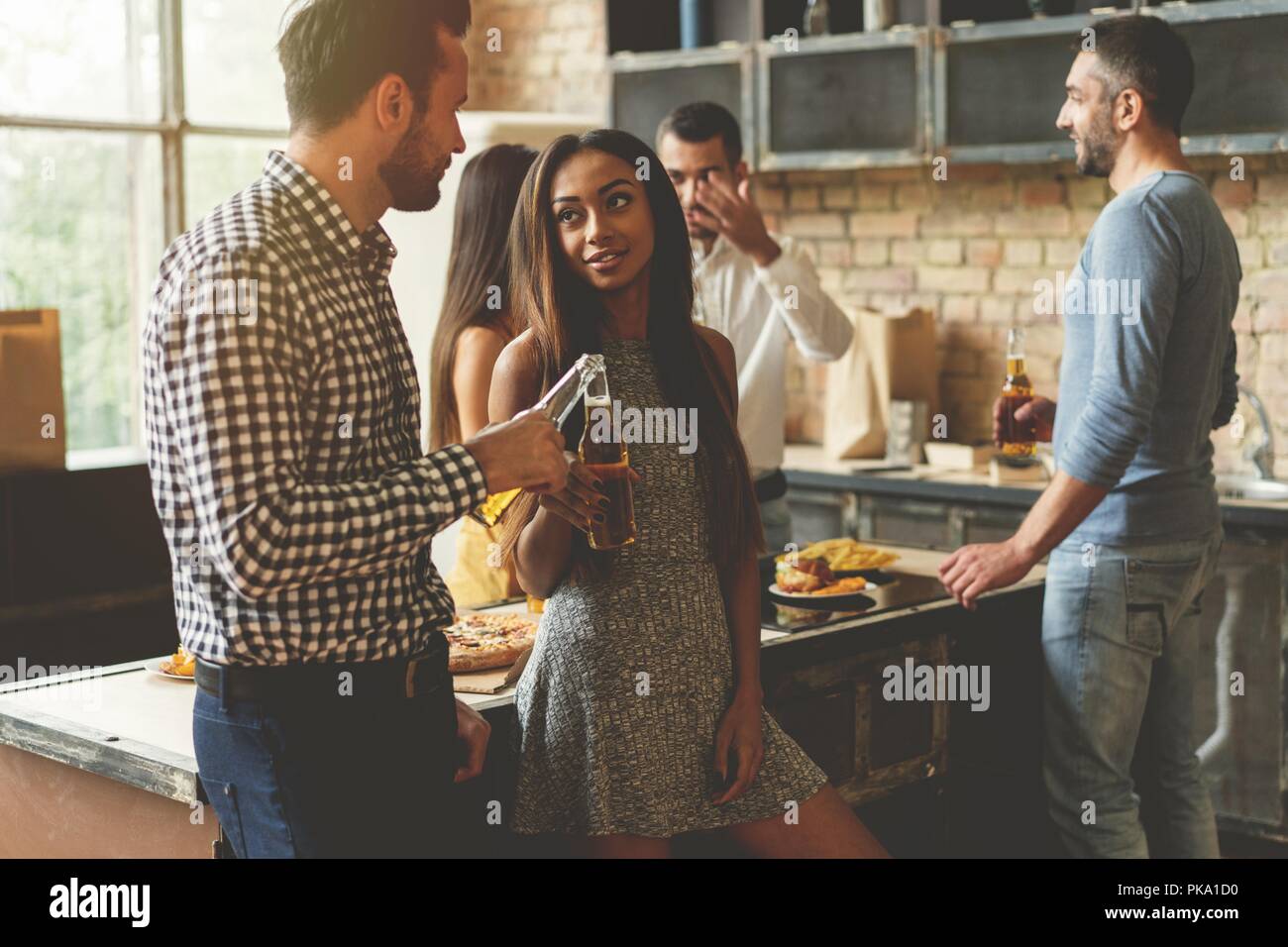 Adult Social Gathering Candid High Resolution Stock Photography and ...