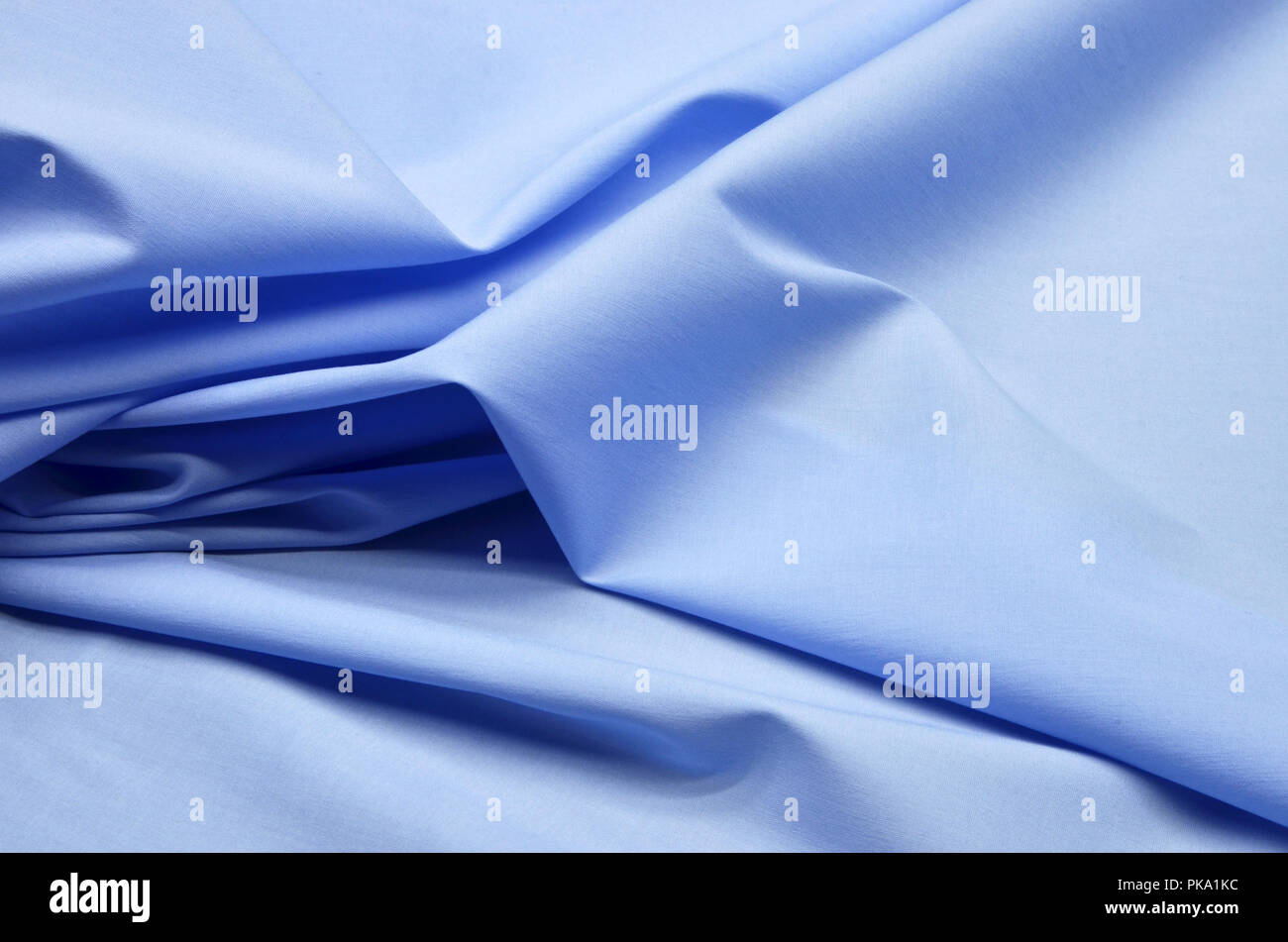 Cotton fabric with elastan, shirts, blue Stock Photo - Alamy