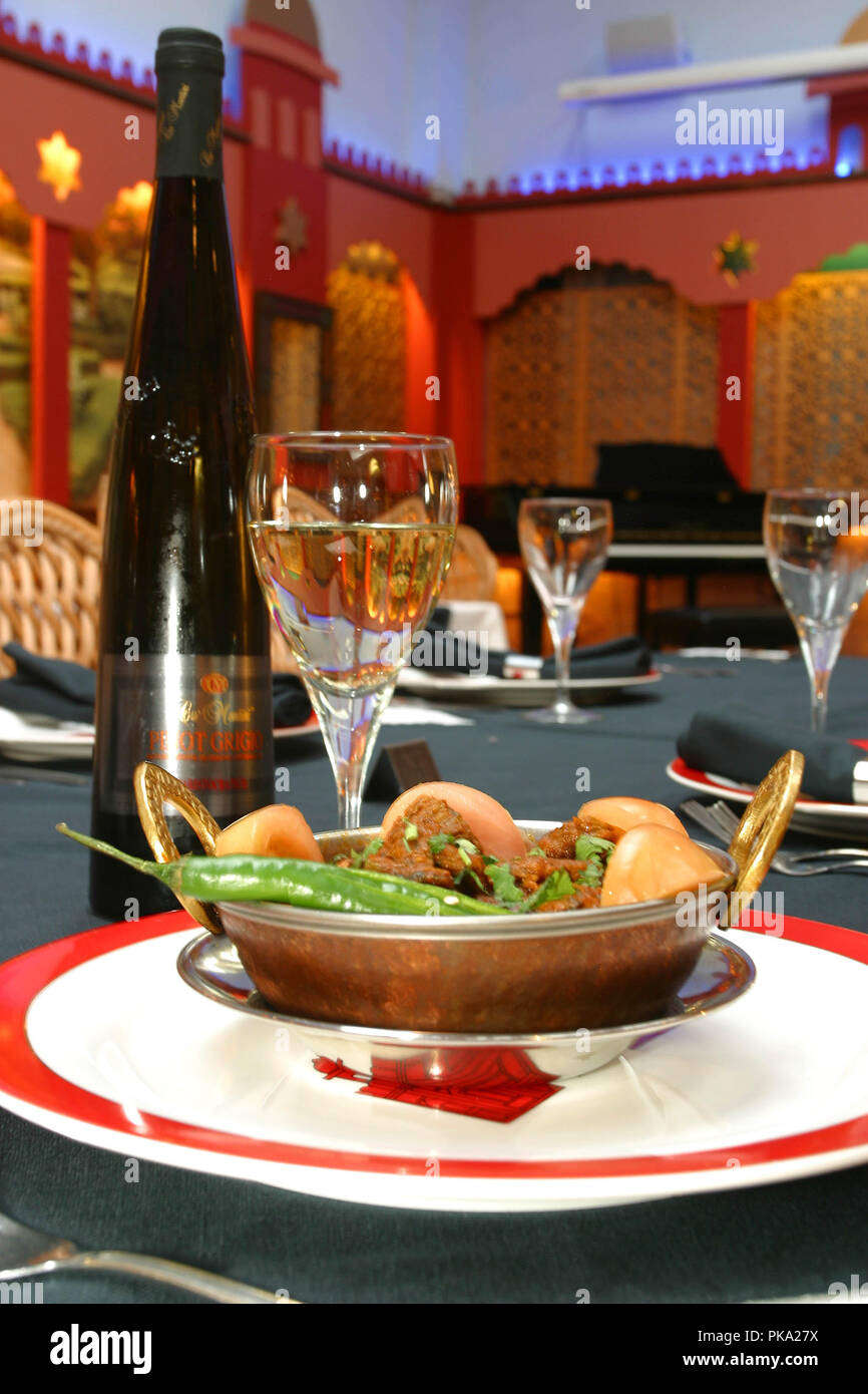 Indian cuisine fine dining Stock Photo - Alamy